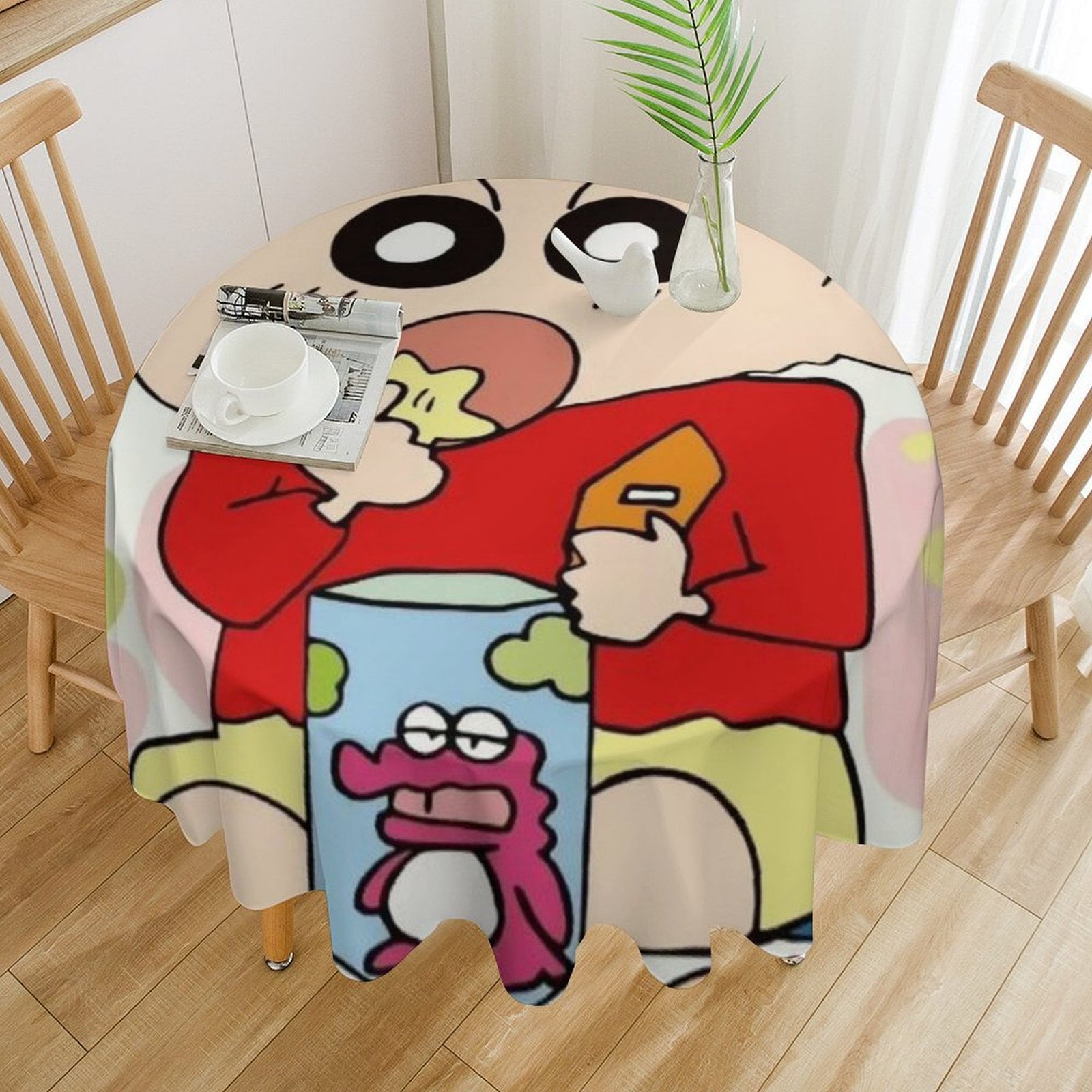 Crayon Shin-chan Tablecloth Anime for Dining Table Picnic Gift 50x50in ...