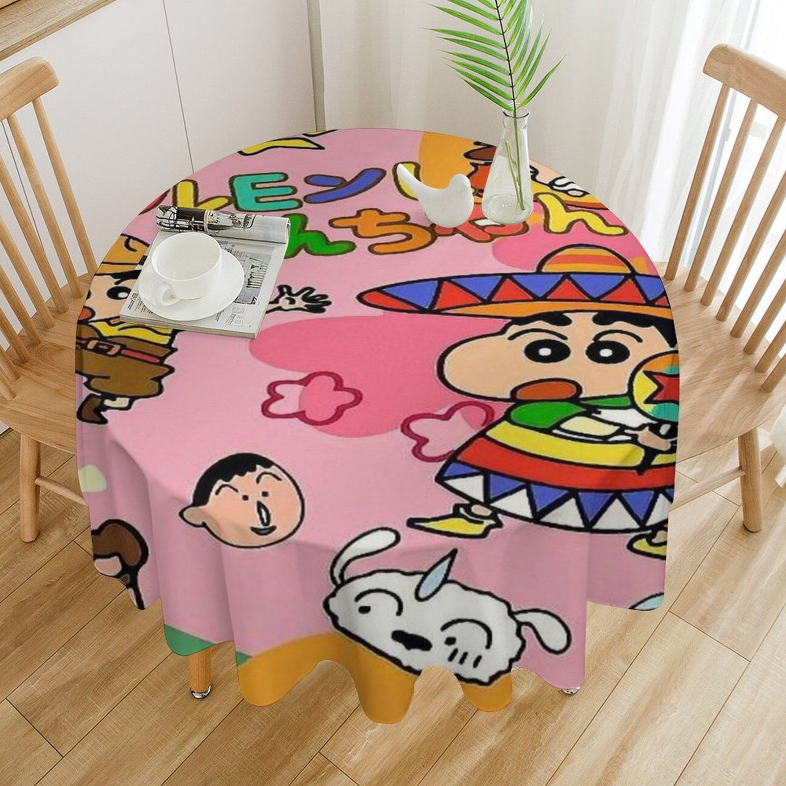 Crayon Shin-chan Tablecloth Anime for Dining Table Picnic Gift 50x50in ...