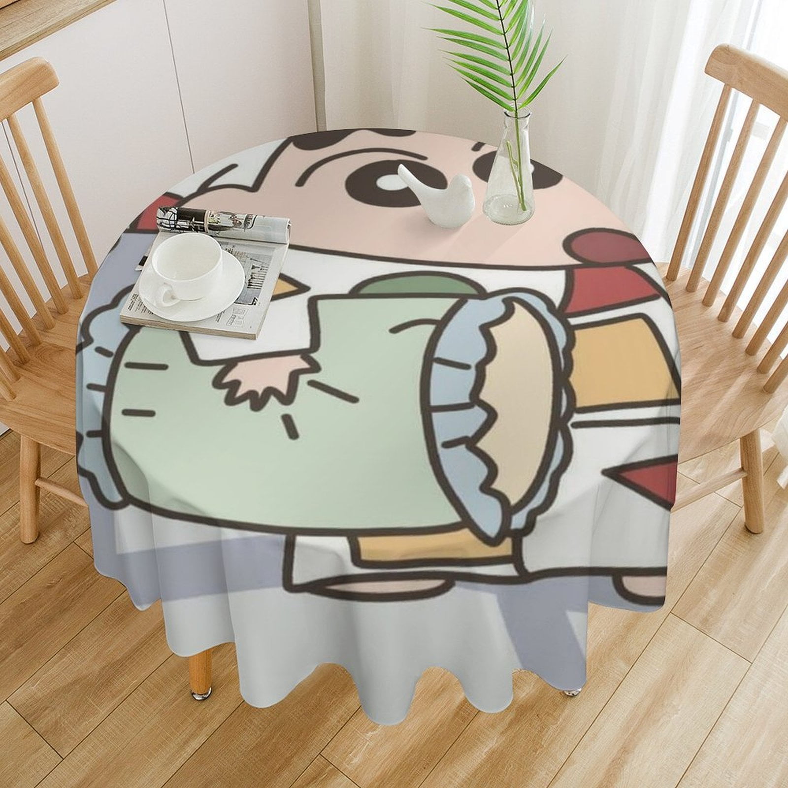 Crayon Shin-chan Tablecloth Anime for Dining Table Picnic Gift 50x50in ...