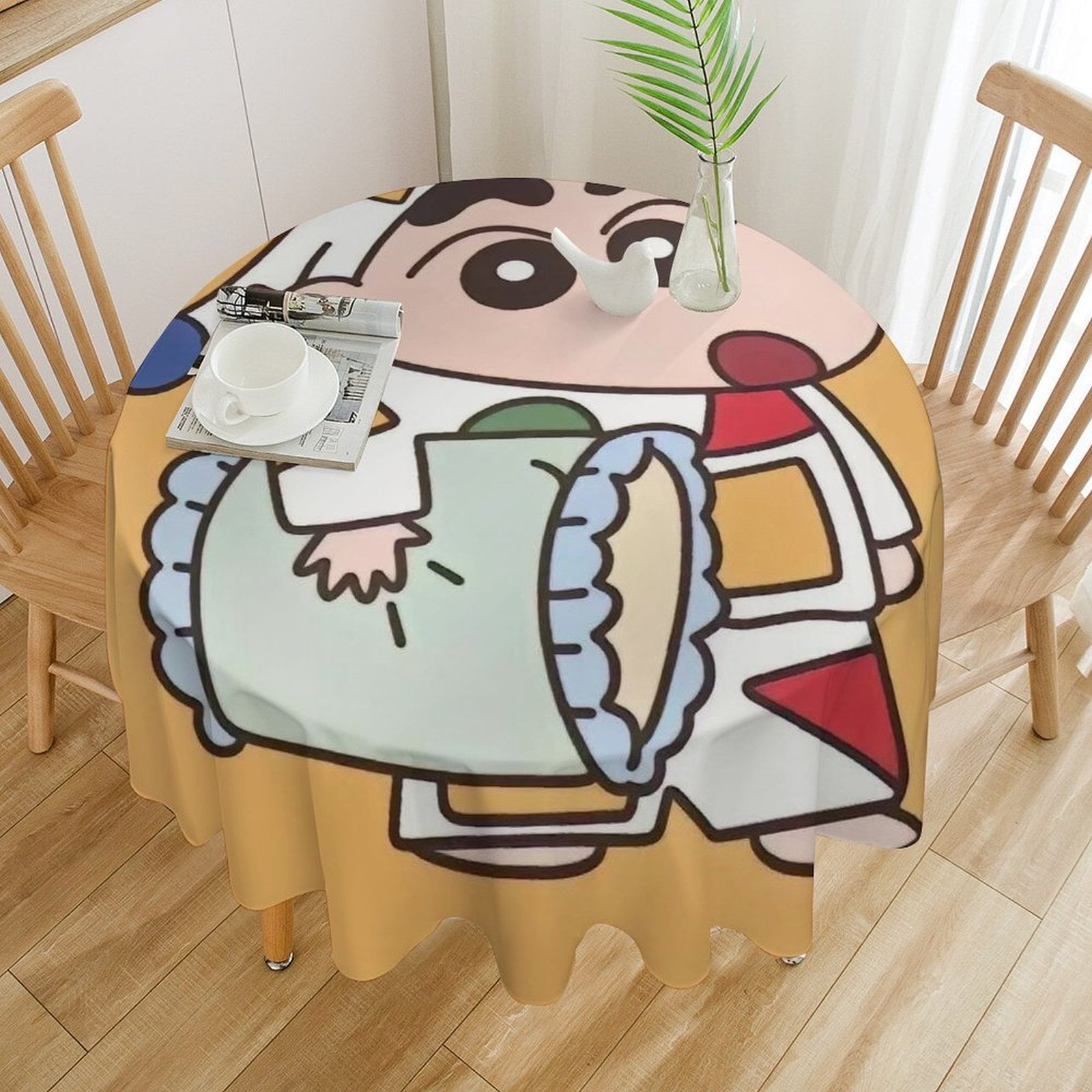 Crayon Shin-chan Tablecloth Anime for Dining Table Picnic Gift 70x70in ...