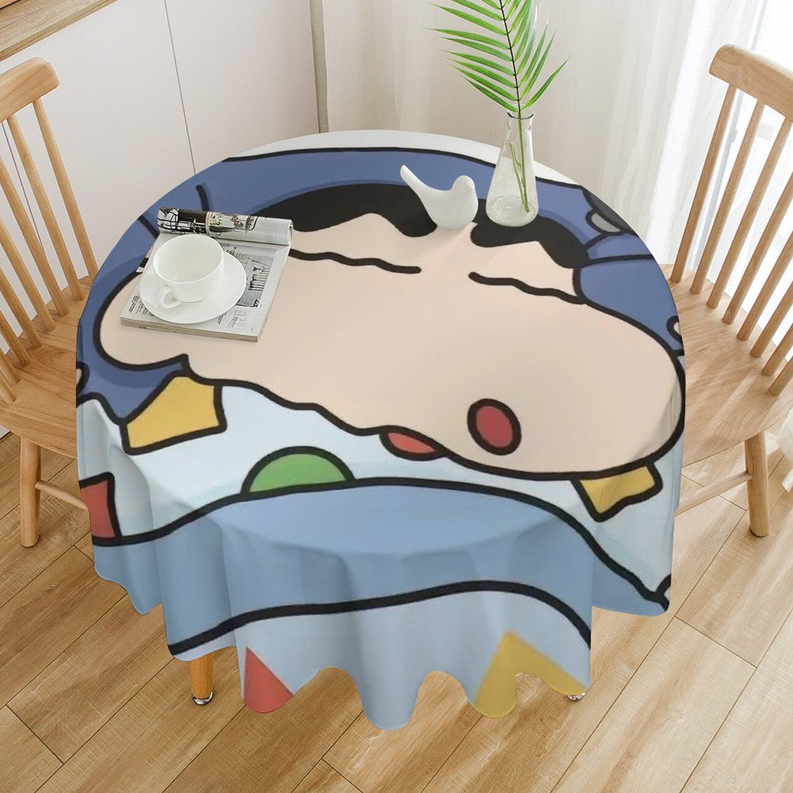 Crayon Shin-chan Tablecloth Anime for Dining Table Picnic Gift 70x70in ...