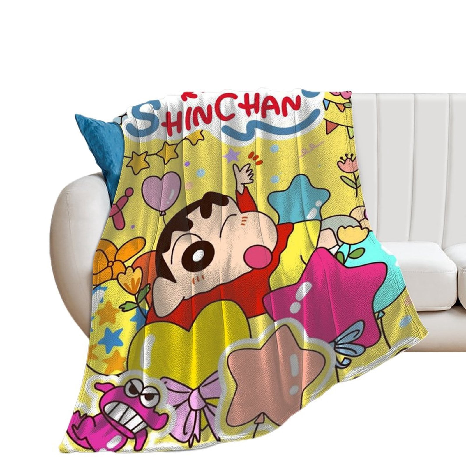 Crayon Shin-chan Throw Blanket Flannel Anime for Girls Boys Men Women ...