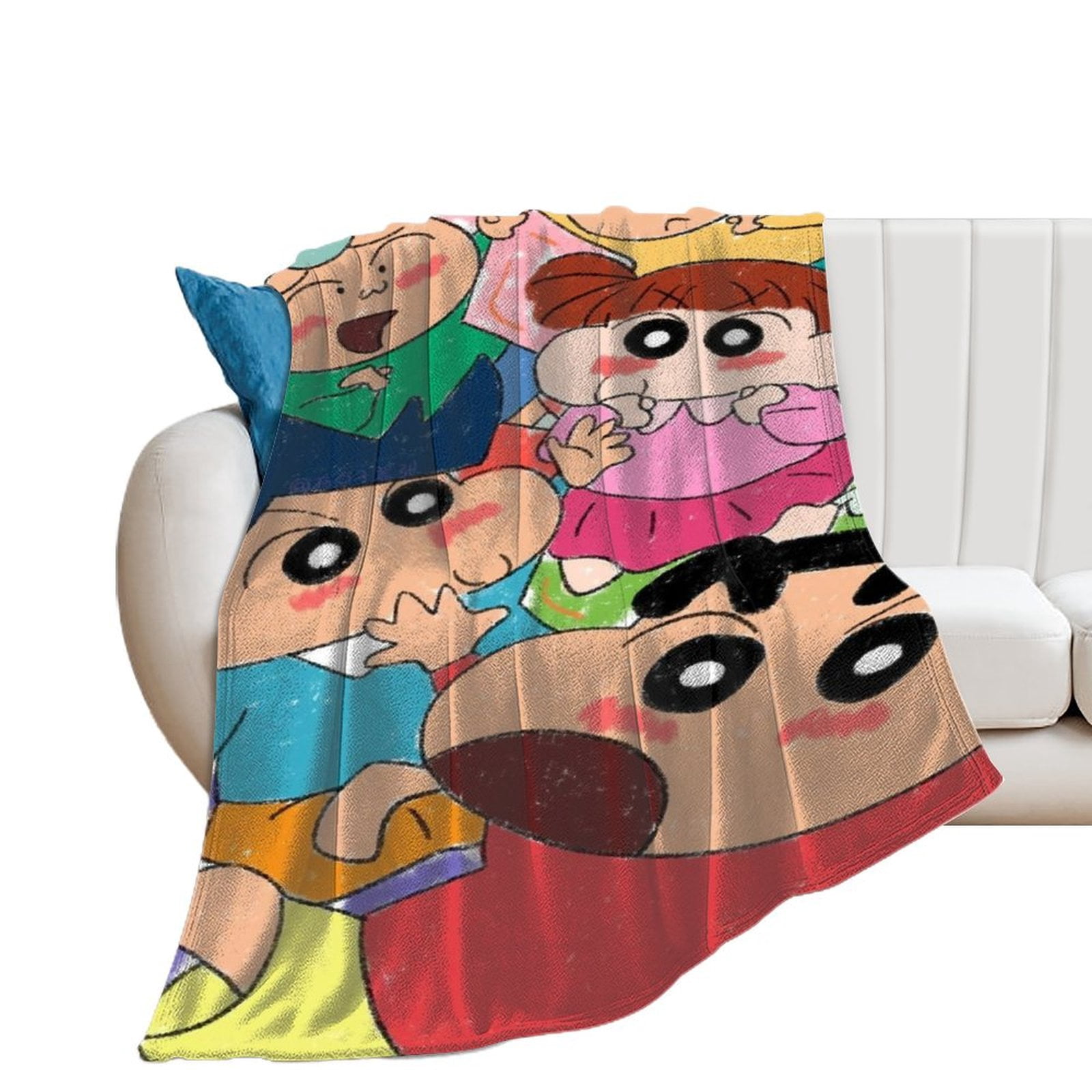 Crayon Shin-chan Throw Blanket Flannel Anime for Girls Boys Men Women ...