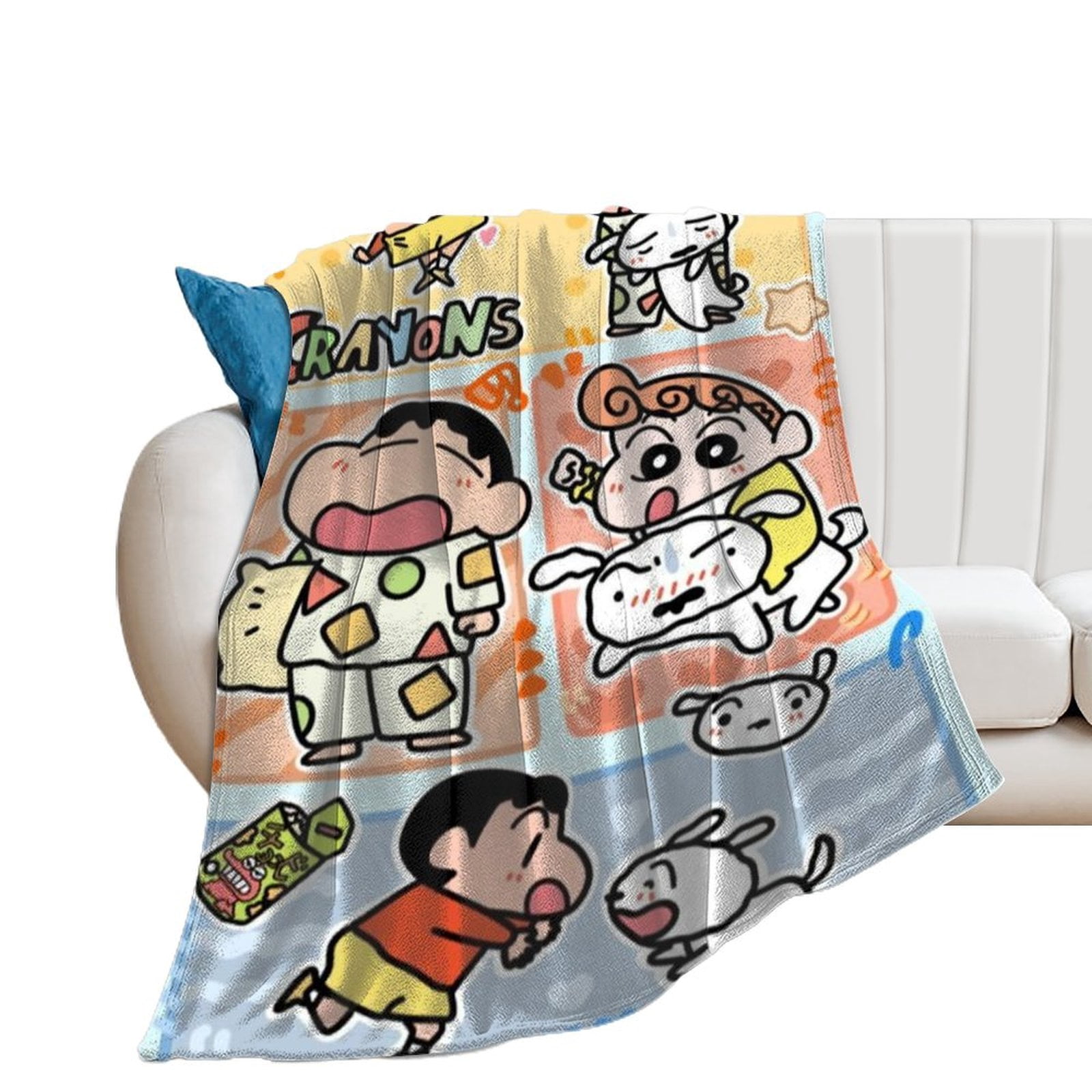 Crayon Shin-chan Throw Blanket Flannel Anime for Girls Boys Men Women ...