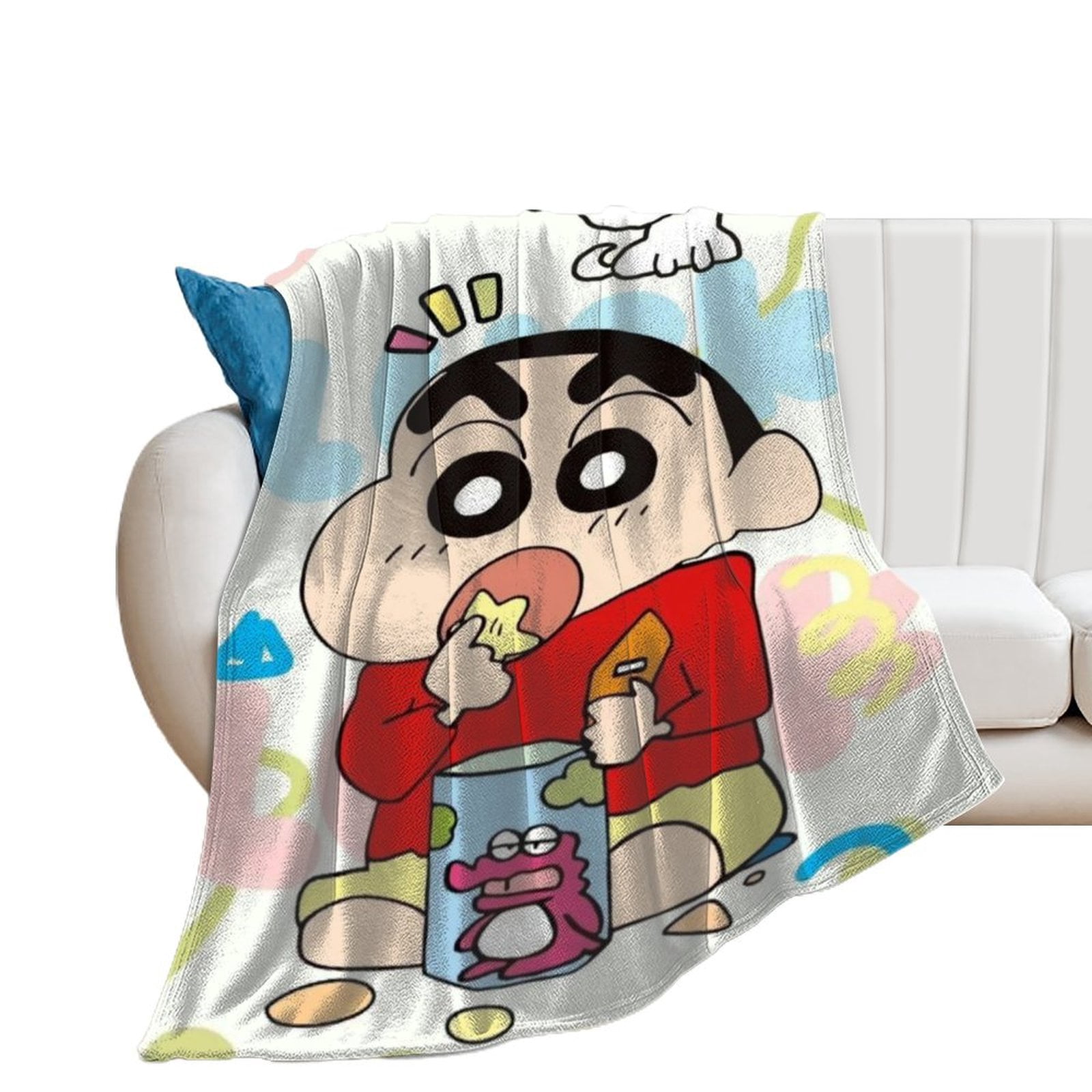Crayon Shin-chan Throw Blanket Flannel Anime for Girls Boys Men Women ...