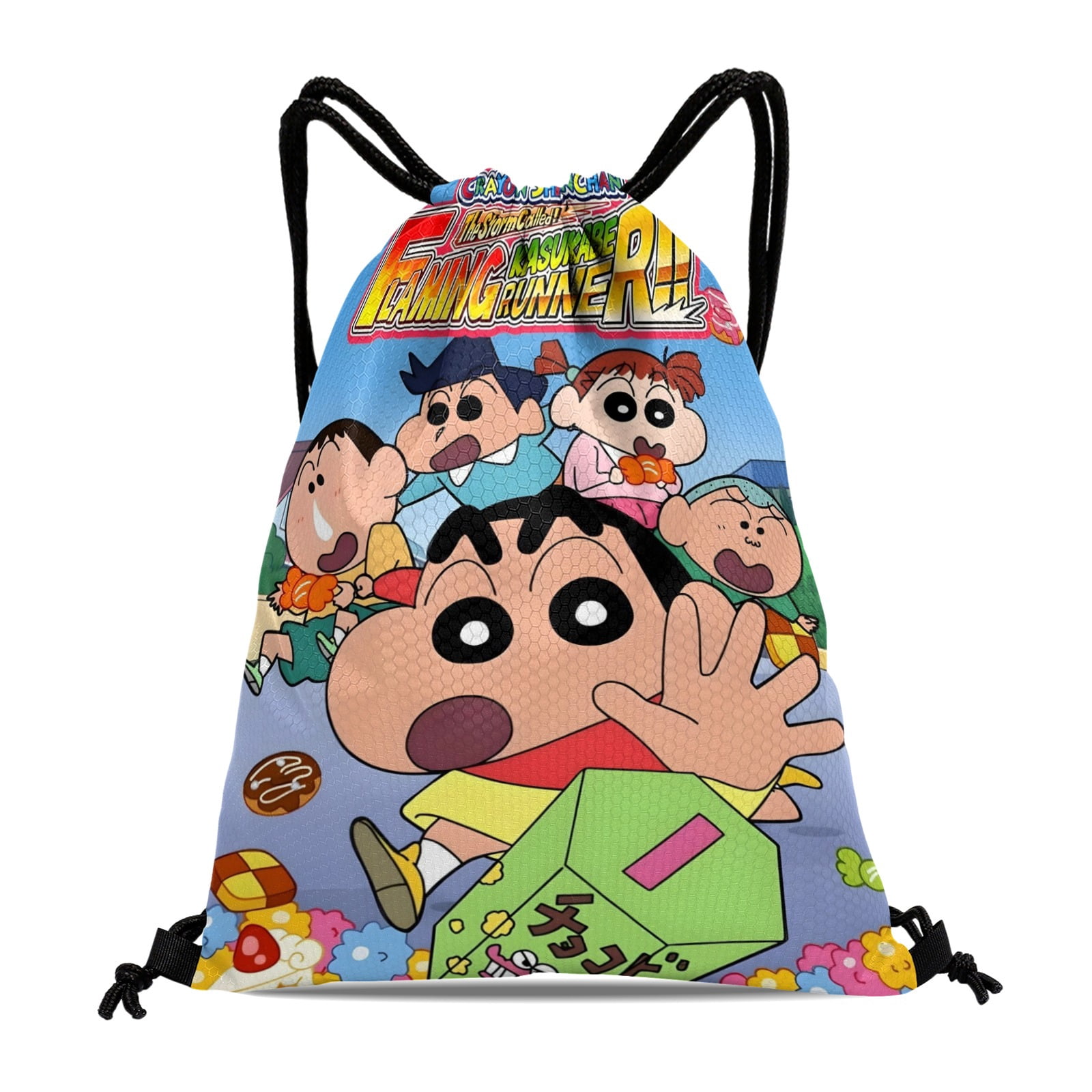 Crayon Shin-chan-theme Drawstring Backpack Sports Gym Bag Water ...