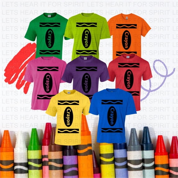Crayon Shirt, Halloween Costume, Family T-shirt, Halloween Costume ...