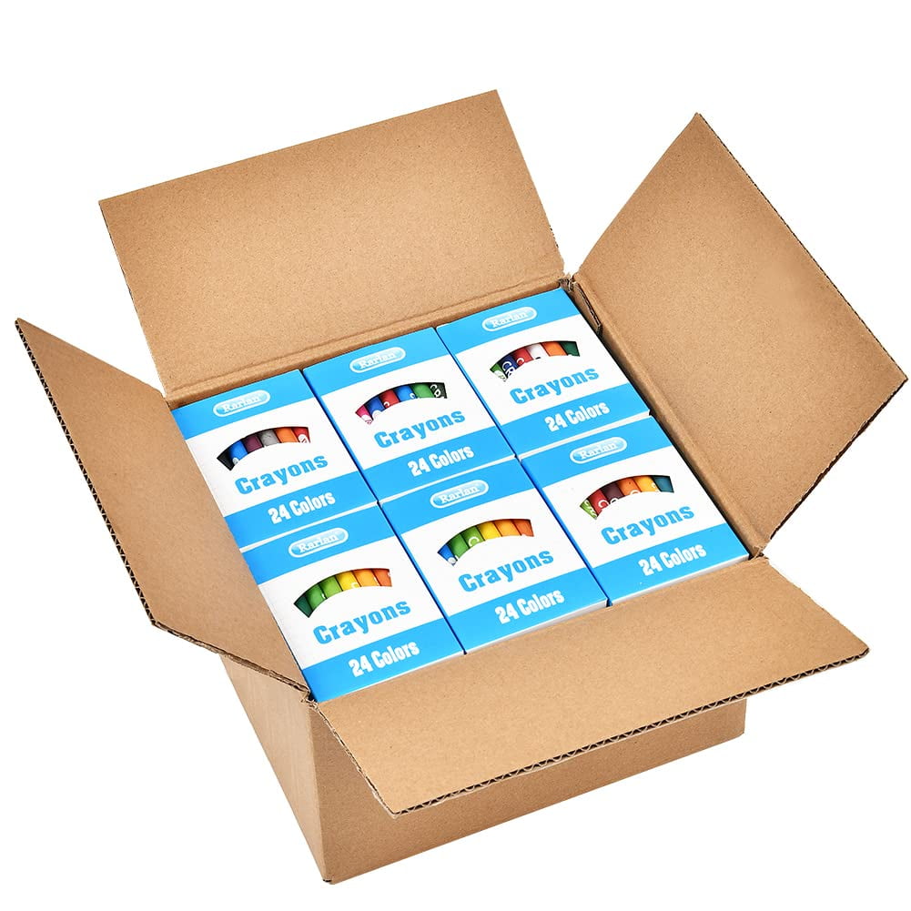 Crayons Bulk, 30 Crayon Packs with 24 Assorted Colors, 720 Count ...
