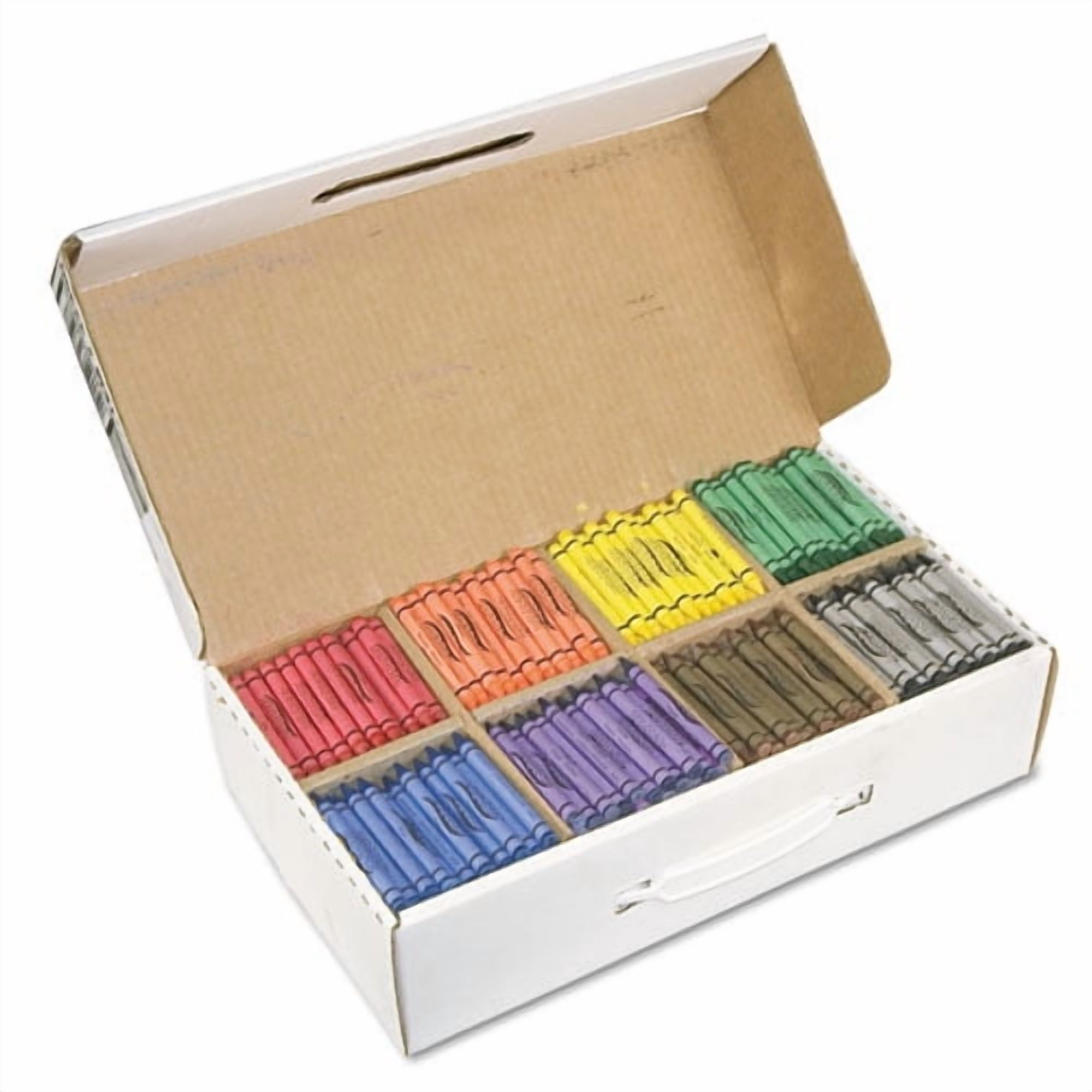 Crayons Made With Soy, 100 Each Of 8 Colors, 800/carton | Bundle of 2 ...