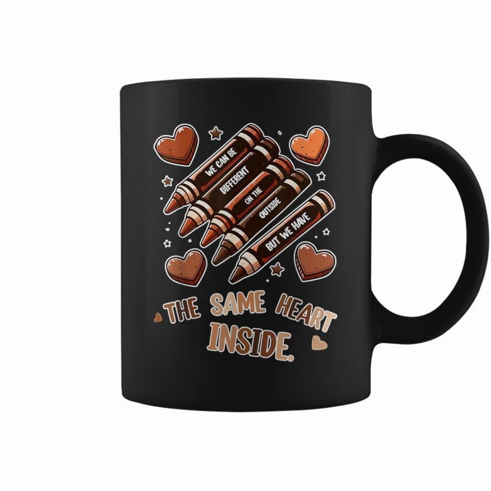 Crayons Same Heart Black History Month African American Coffee Mugs ...