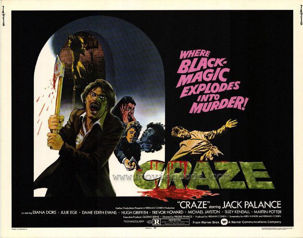 Craze - movie POSTER (Half Sheet Style A) (22" x 28") (1974) - Walmart.com