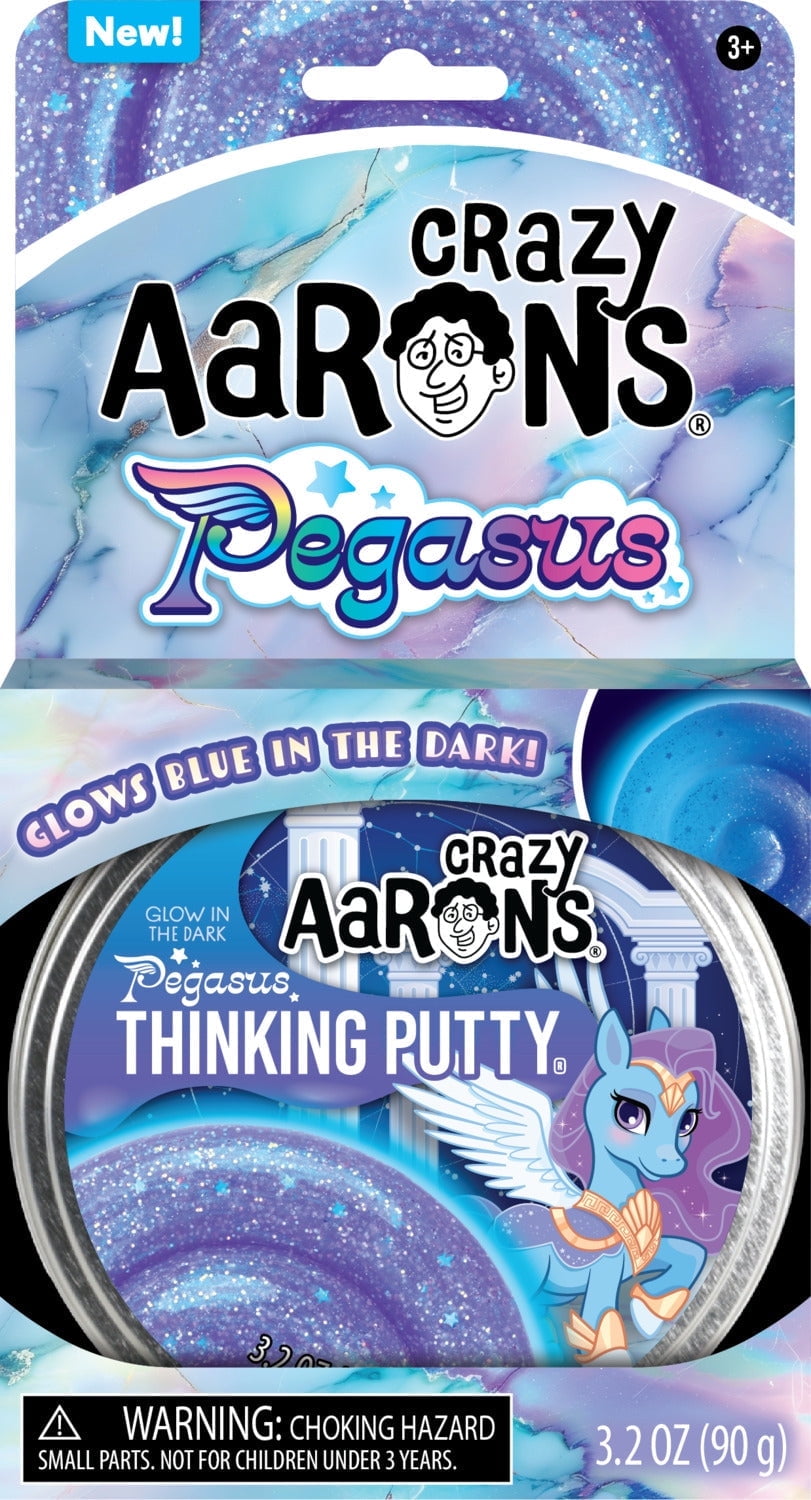 Crazy Aaron’s Glow in the Dark Pegasus Thinking Putty, Purple, Ages 3 ...