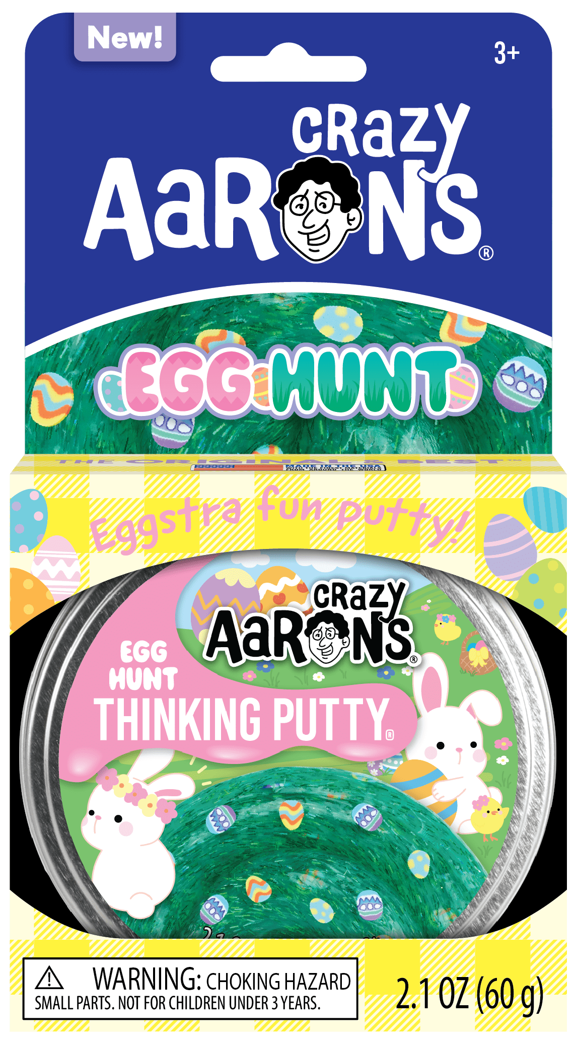 Crazy Aarons Egg Hunt Thinking Putty - Green 2.10z (60g) - Walmart.com