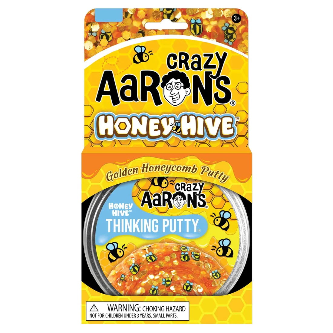 Crazy Aaron's Honey Hive Thinking Putty, Golden Honeycomb - Walmart.com
