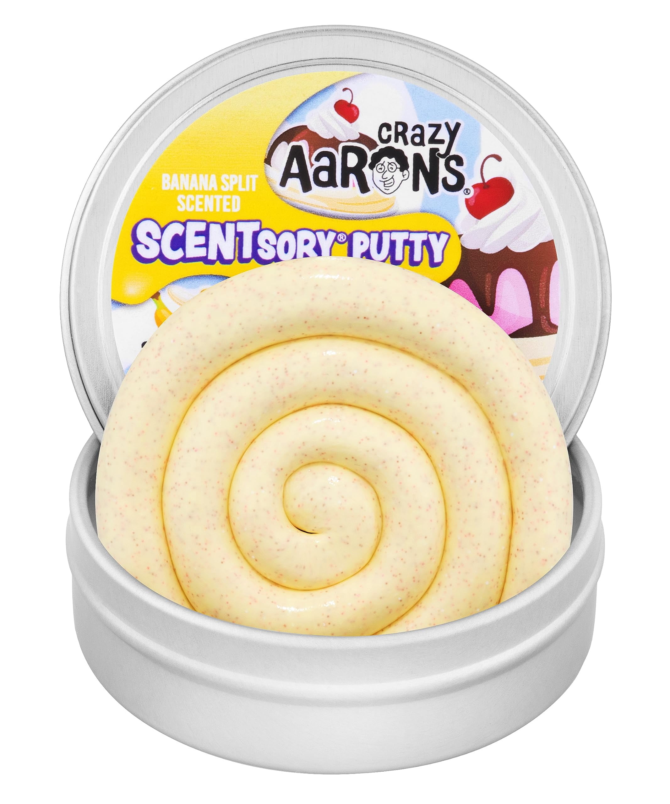 Crazy Aaron’s SCENTsory® Banana Split Thinking Putty® - Walmart.com