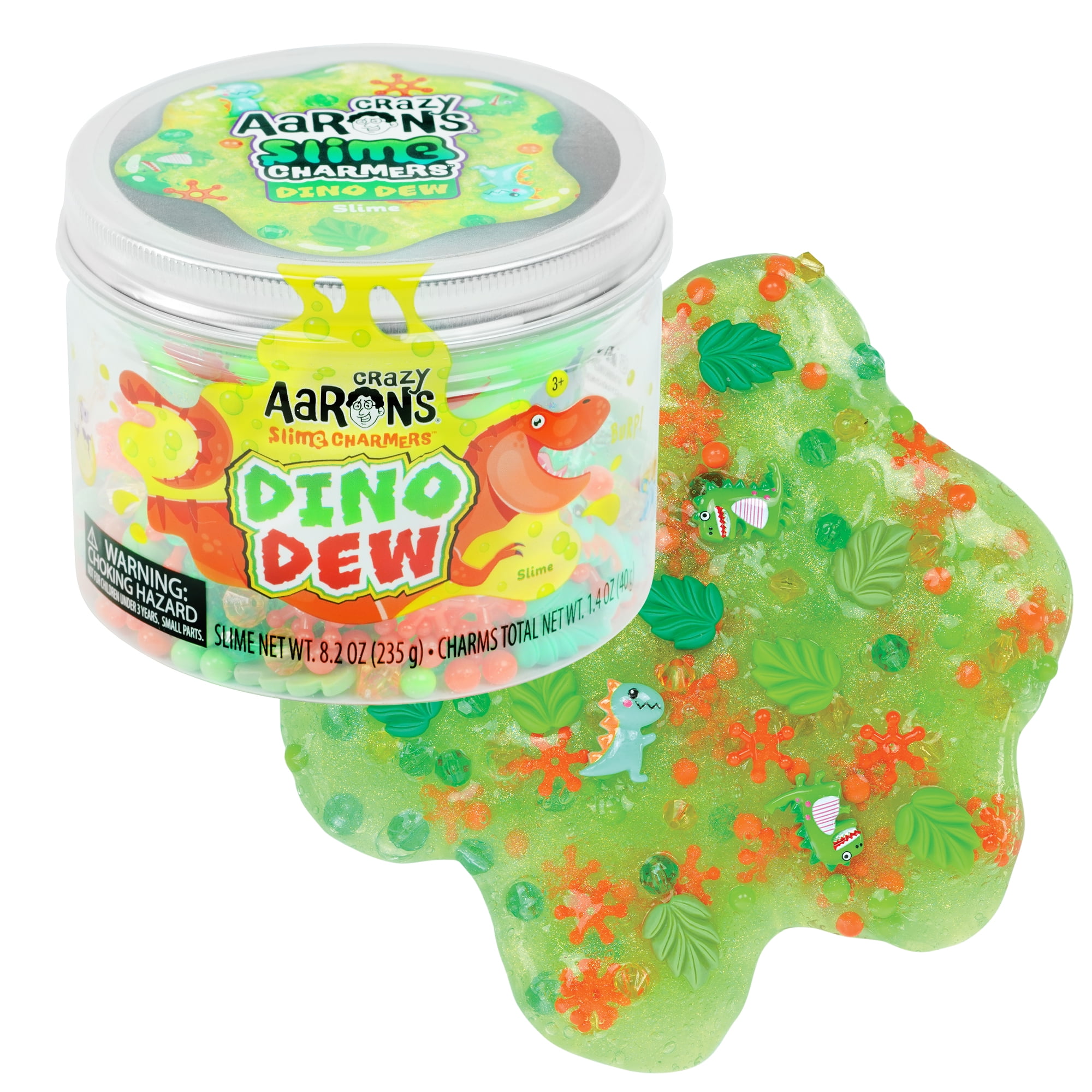 Crazy Aaron’s Slime Charmers Dino Dew Water Slime, Green, Ages 3 and Up ...