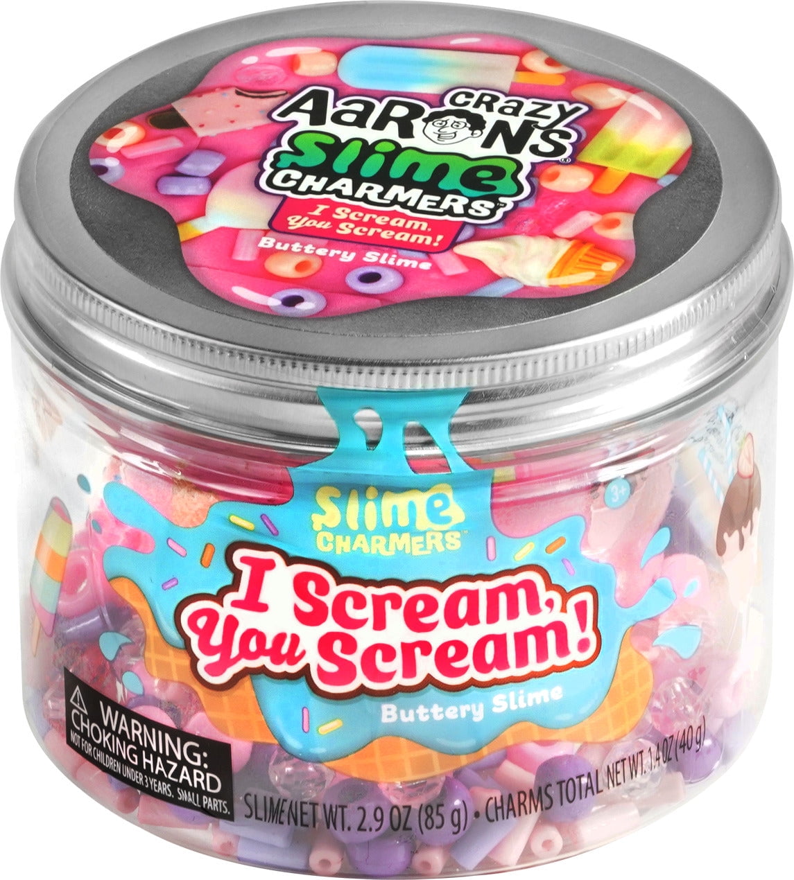 Crazy Aaron’s Slime Charmers I Scream, You Scream Buttery Slime, Pink ...