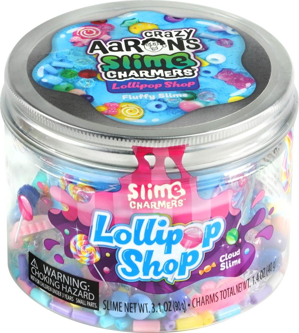 Crazy Aaron’s Slime Charmers Lollipop Shop Cloud Slime, Blue, Ages 3 and Up - Walmart.com