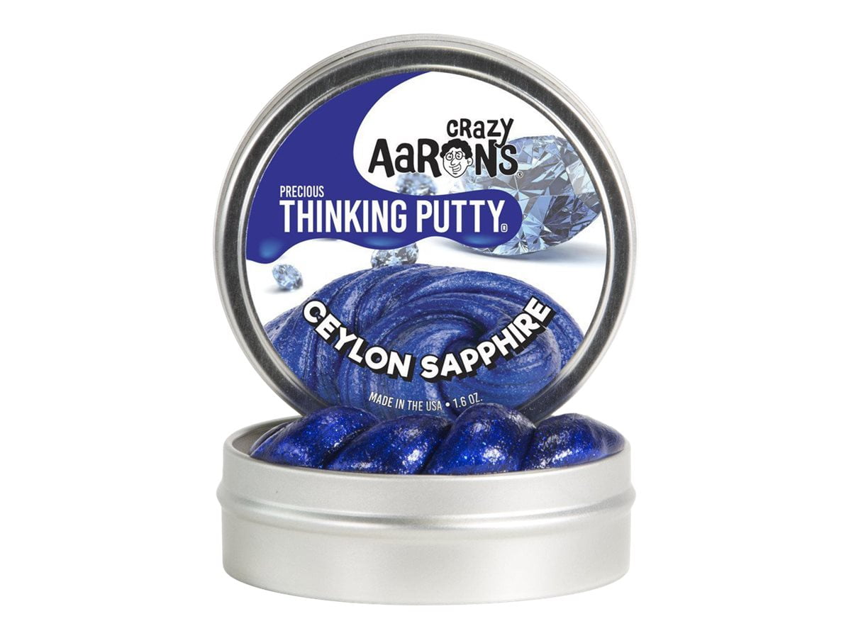 Crazy Aaron's Thinking Putty Precious - Ceylon Sapphire - metallic blue ...