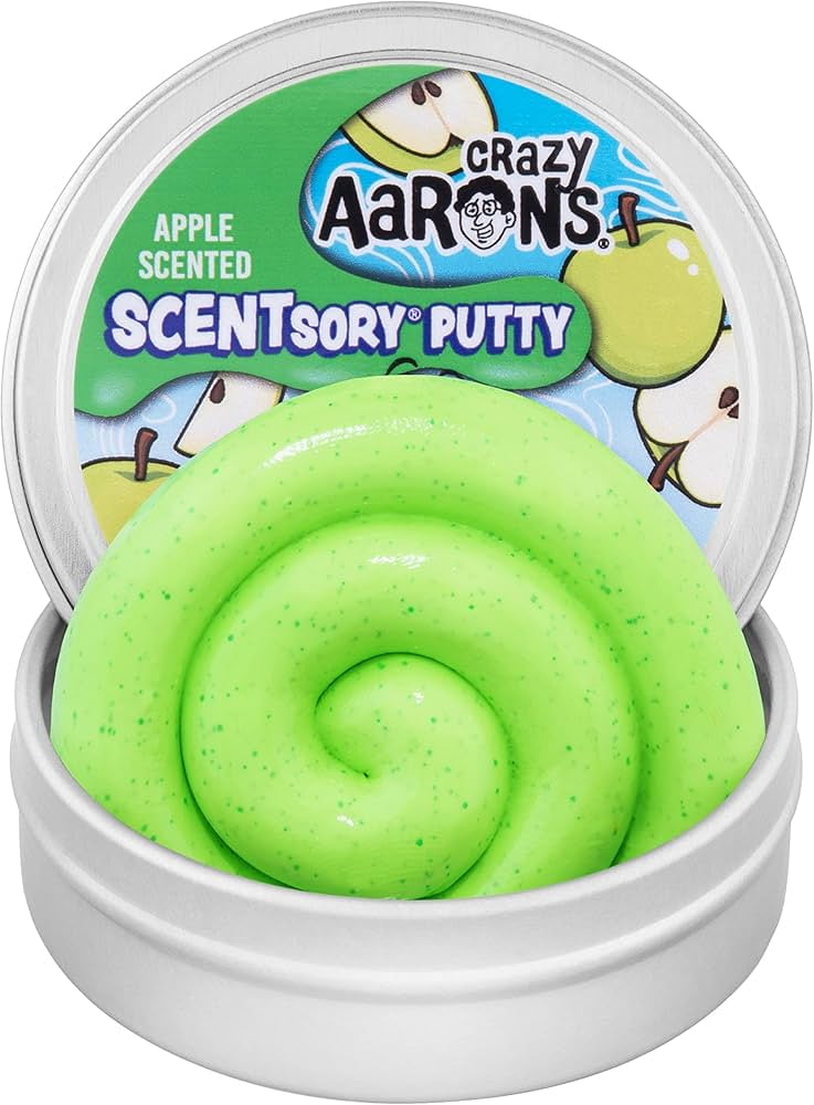 Crazy Aaron's Thinking Putty - Scentsory Treat:Crisp Apple - Fidget Toy for All Ages - Stretch ...