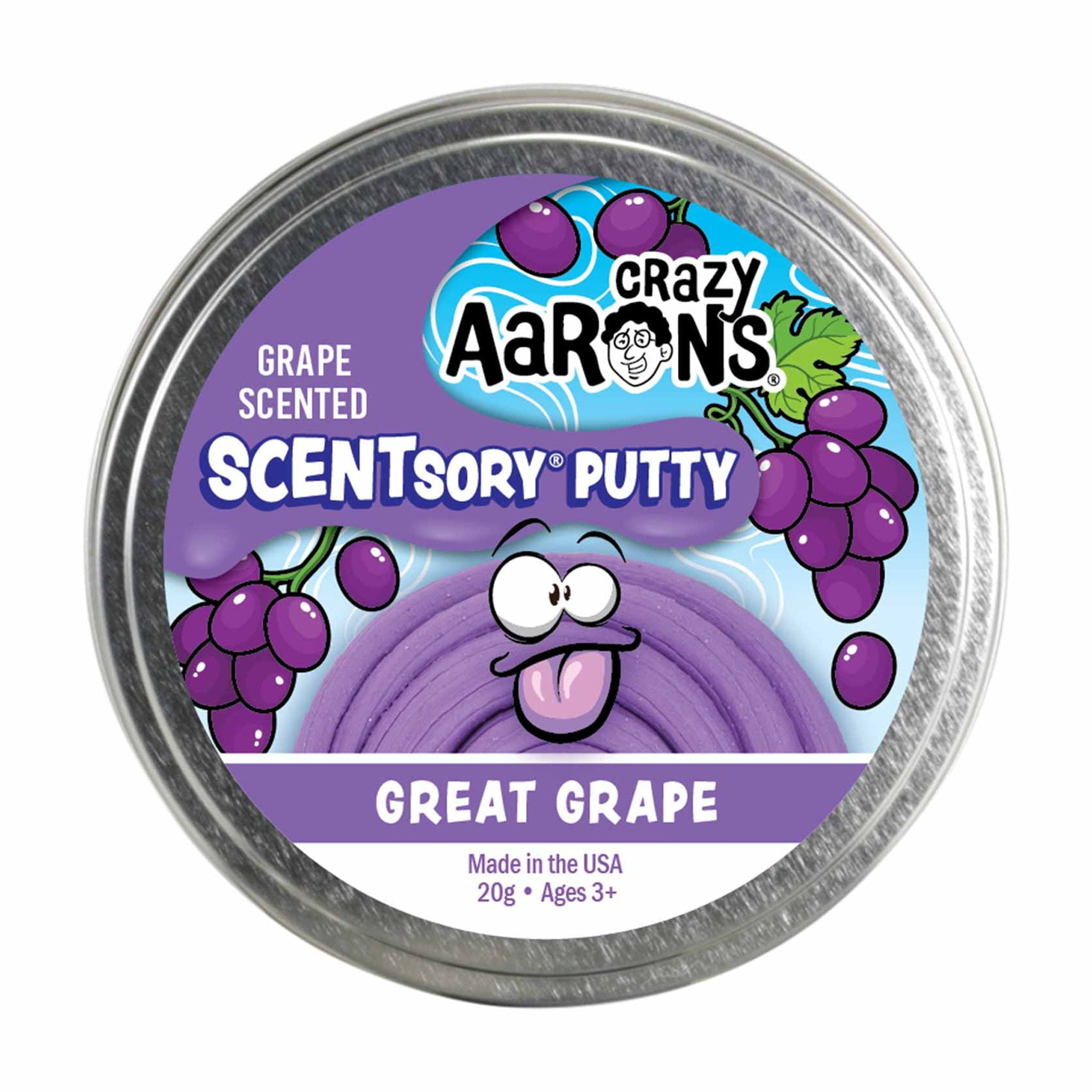 Crazy Aaron's Thinking Putty - Scentsory Treat: Grape- Fidget Toy for ...