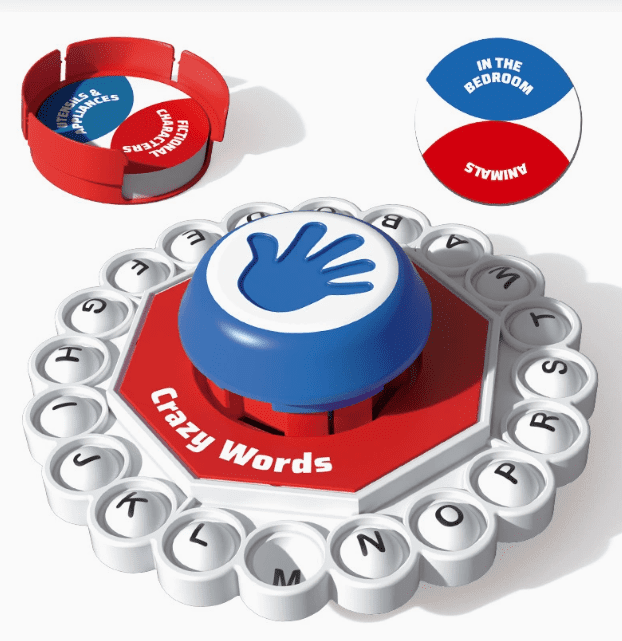 Crazy Alphabet Spinner Board Game Set - Multi-format English Vocabulary ...