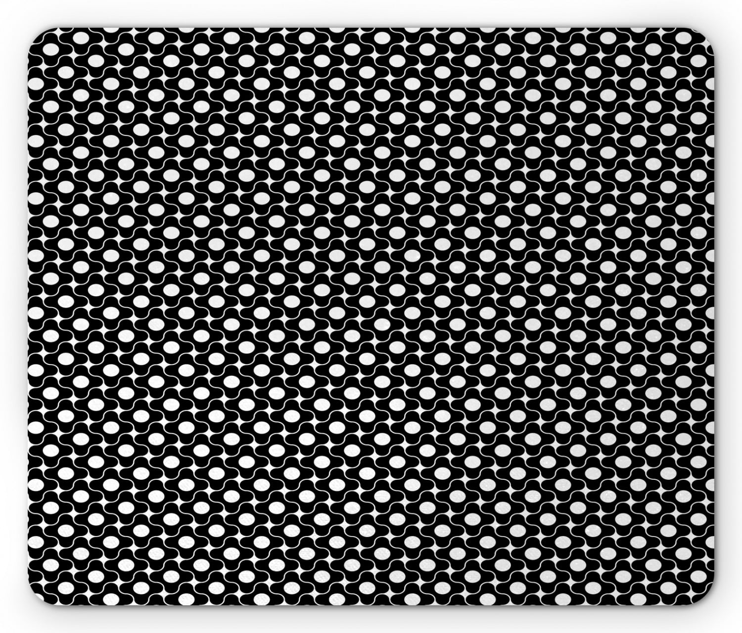 Crazy Art Mouse Pad, Abstract Monochrome Layout of Geometric Hipster ...