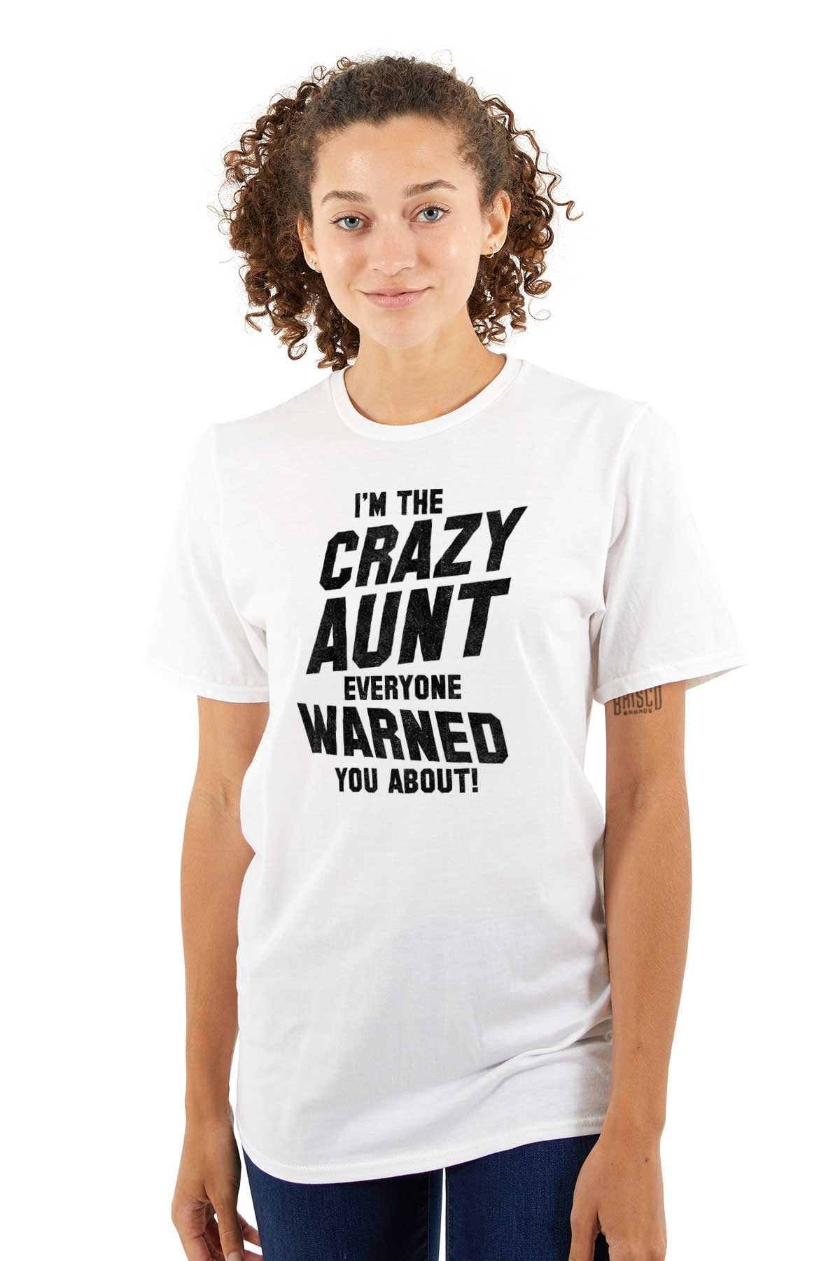 Crazy Aunt Funny Fave Auntie Present Women's Graphic T Shirt Tees ...
