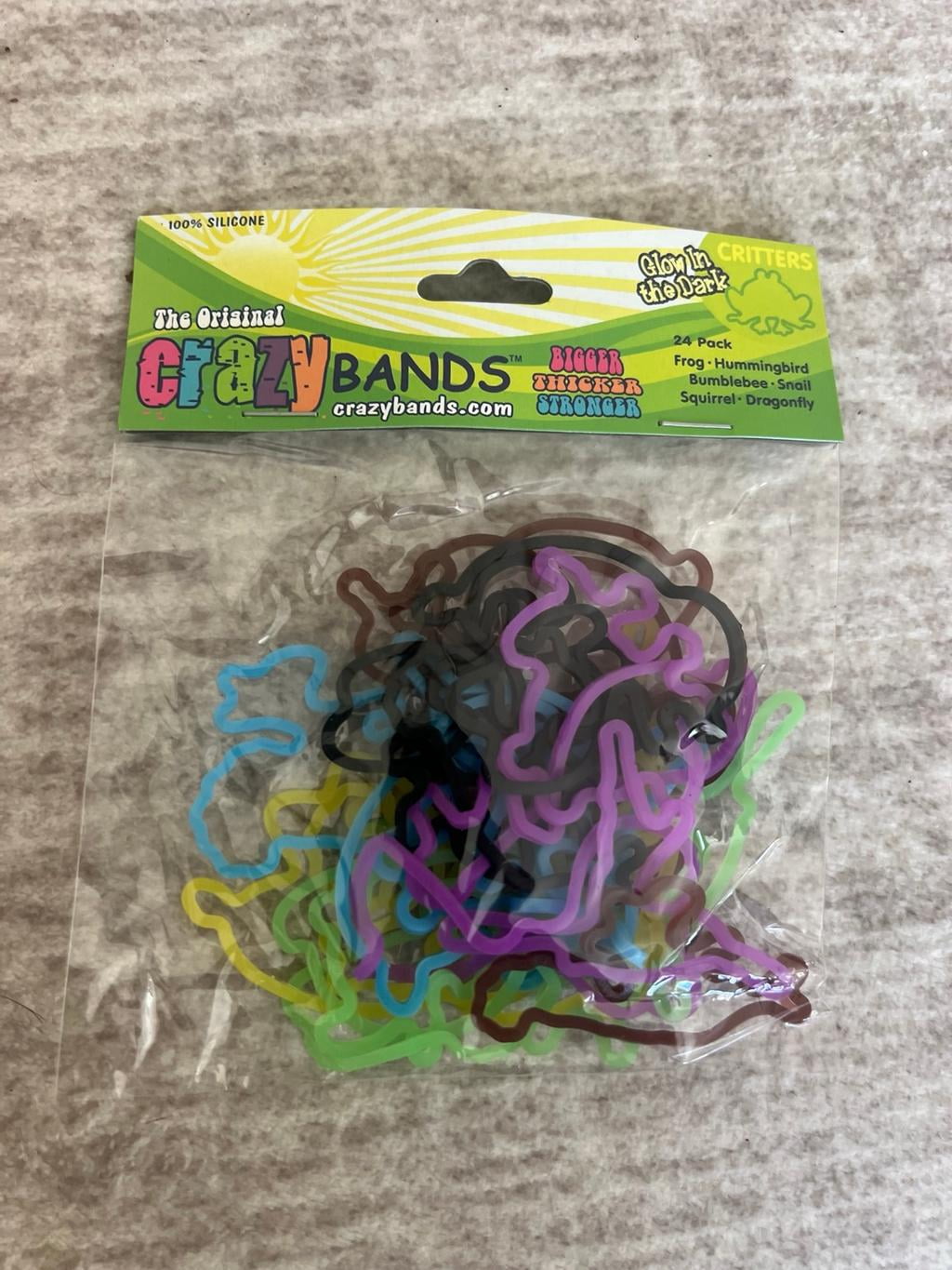 Crazy Bandz Silly Bands - Glow Critters Shapes Elastic Bracelets - (24 ...