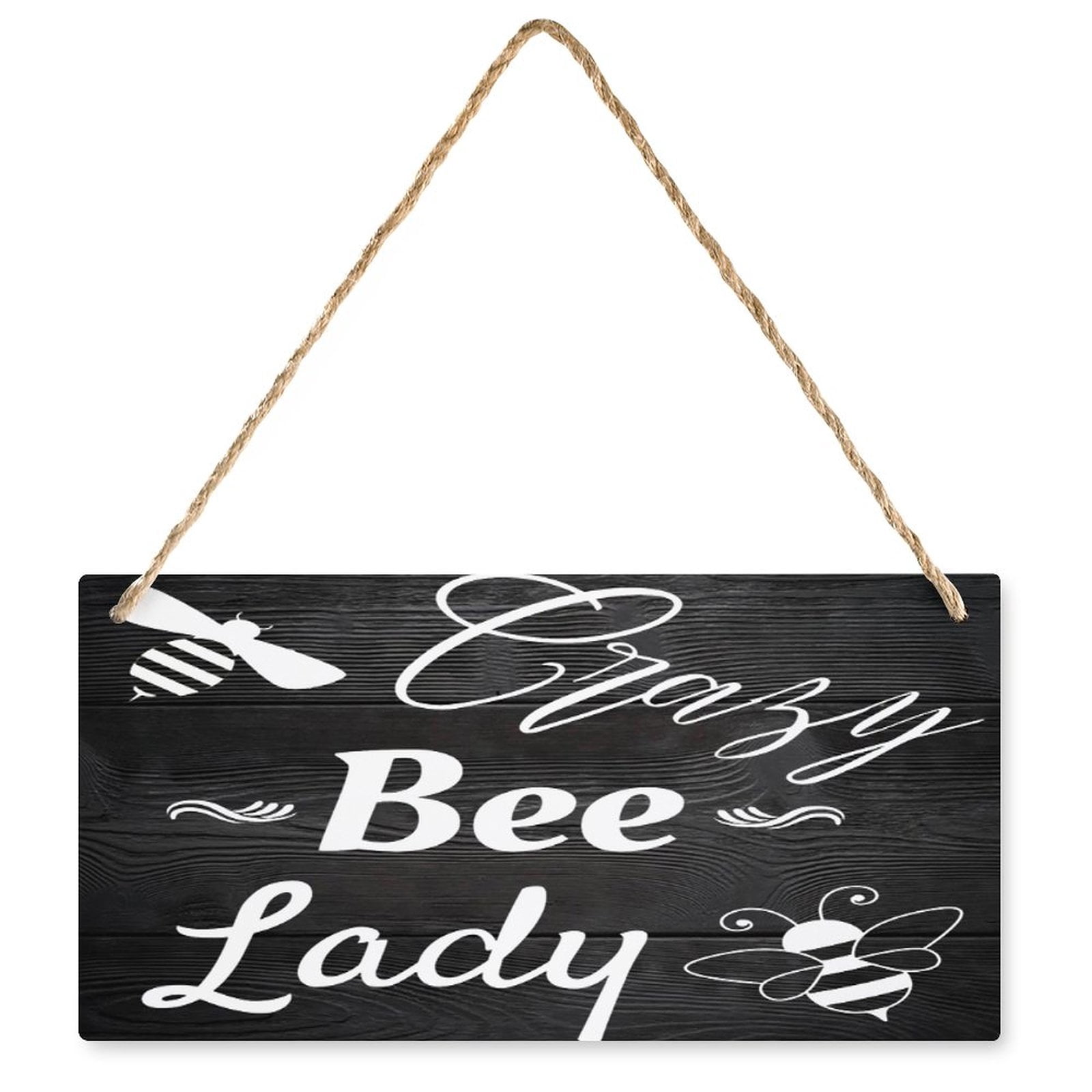 Crazy Bee Lady Svg Crazy Bee Lady Jpg Crazy Bee Lady Pdf Hanging Wood ...