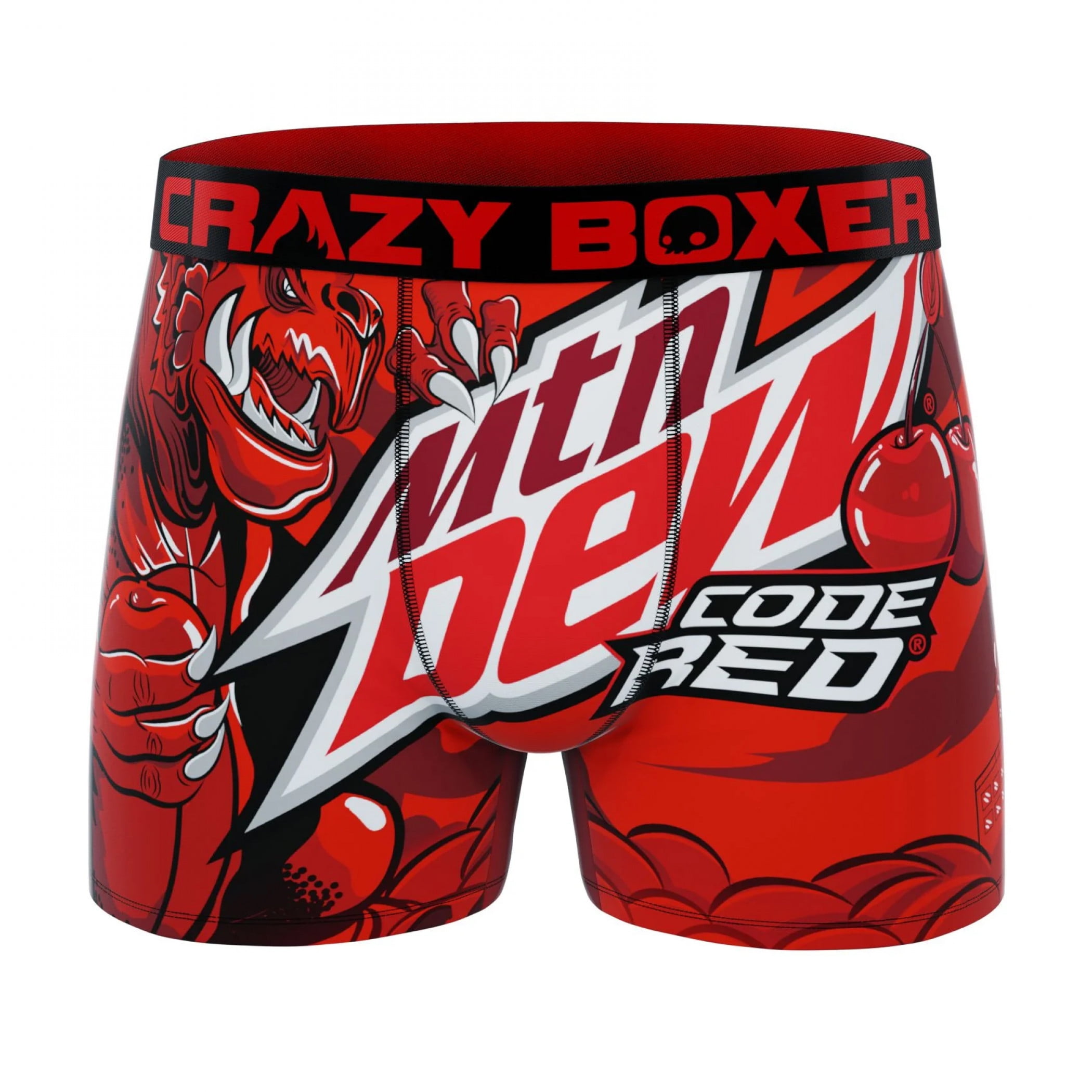 Crazy Boxers Mountain Dew Code Red Boxer Briefs-Medium (32-34 ...