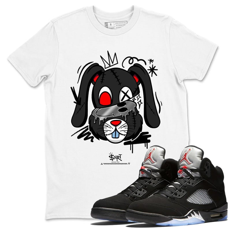 Crazy Bunny Graphic Tee, Best T-Shirts To Wear With Jordans AJ5 Black ...