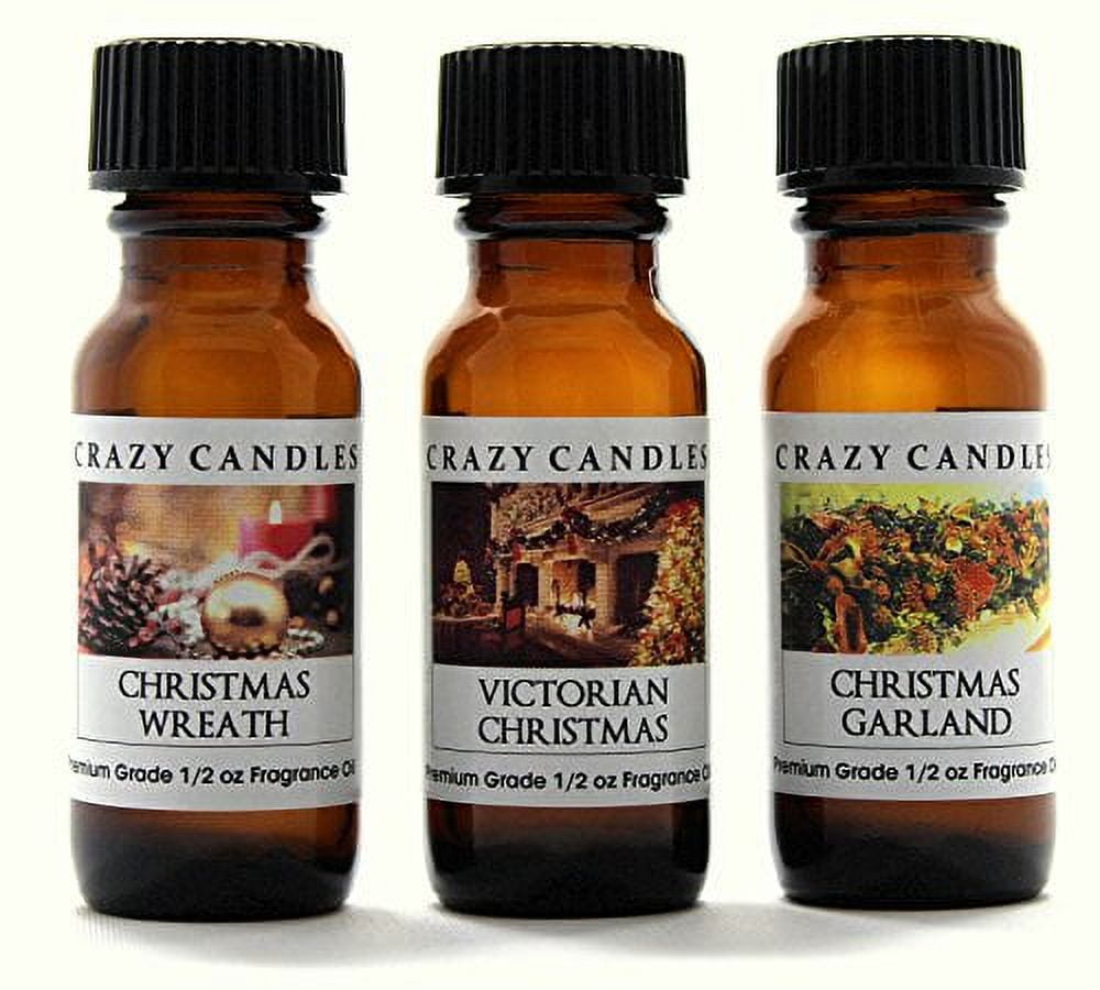 Crazy Candles 3 Bottles Set, 1 Christmas Wreath, 1 Victorian Christmas ...