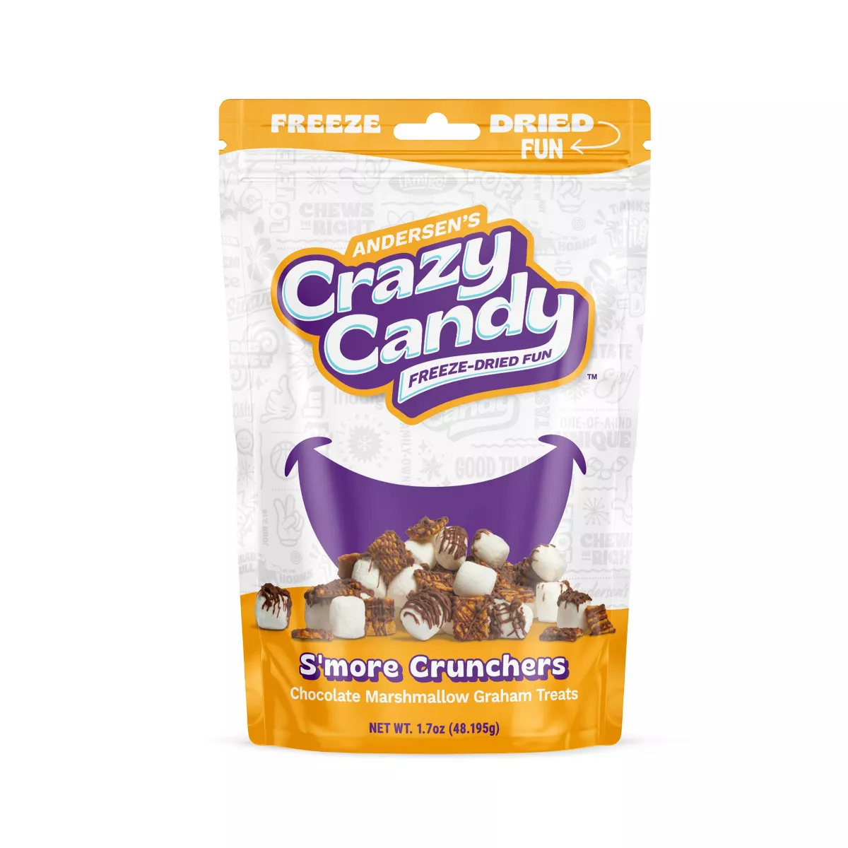 Crazy Candy S'Mores Crunchers Freeze Dried Candy - Walmart.com