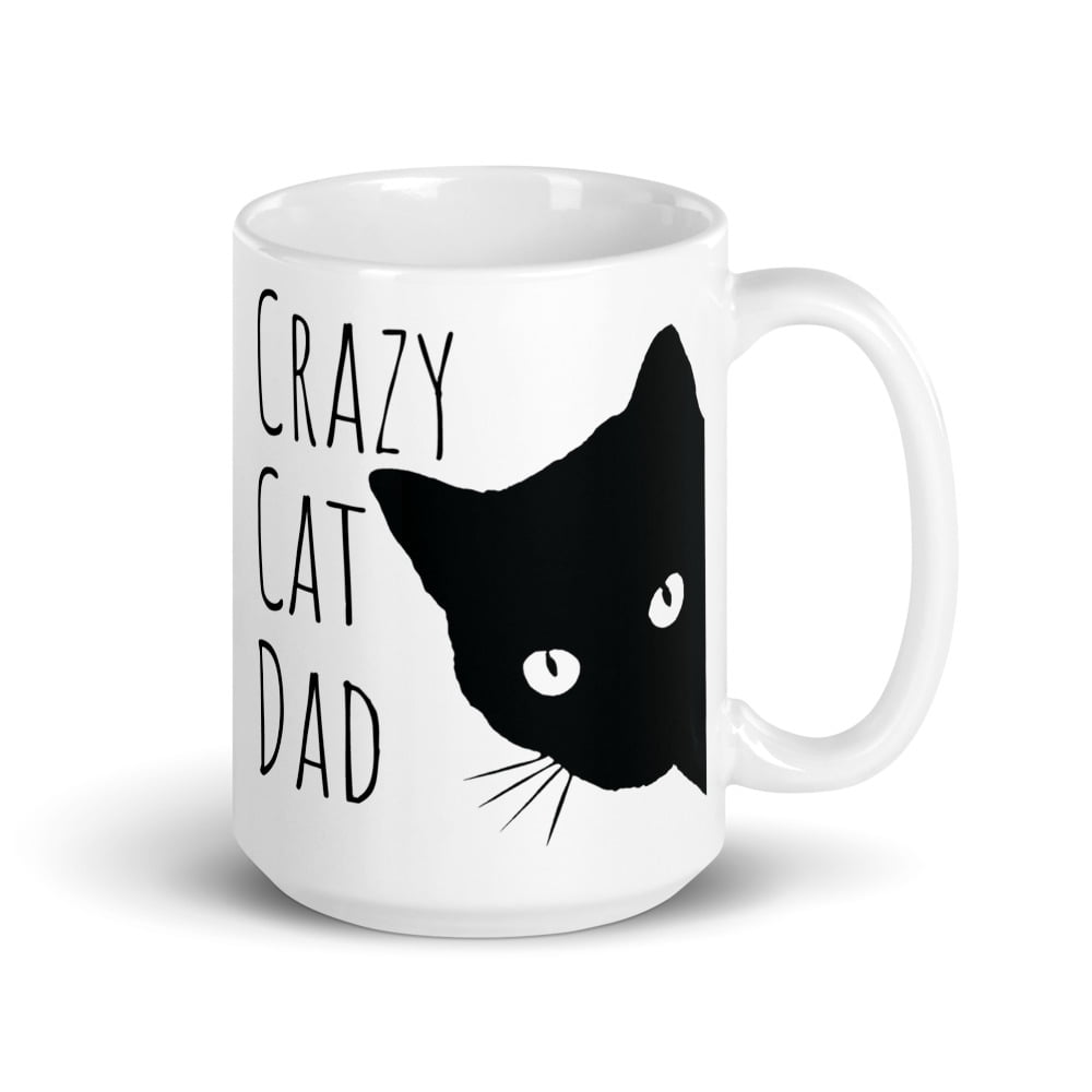 Crazy Cat Dad Coffee Mug (15 oz) - Walmart.com