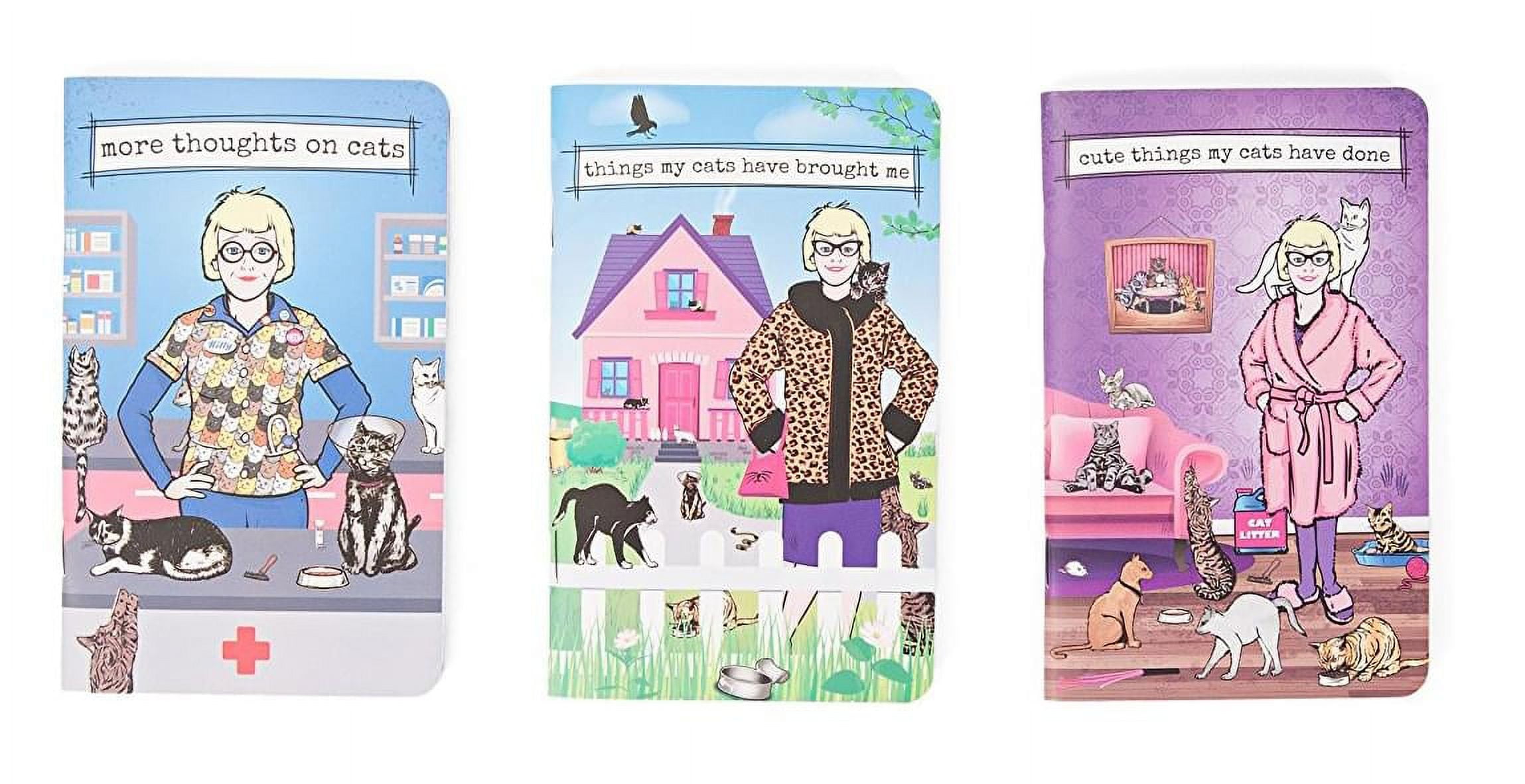 Crazy Cat Lady Notebooks: Set of 3 - Walmart.com