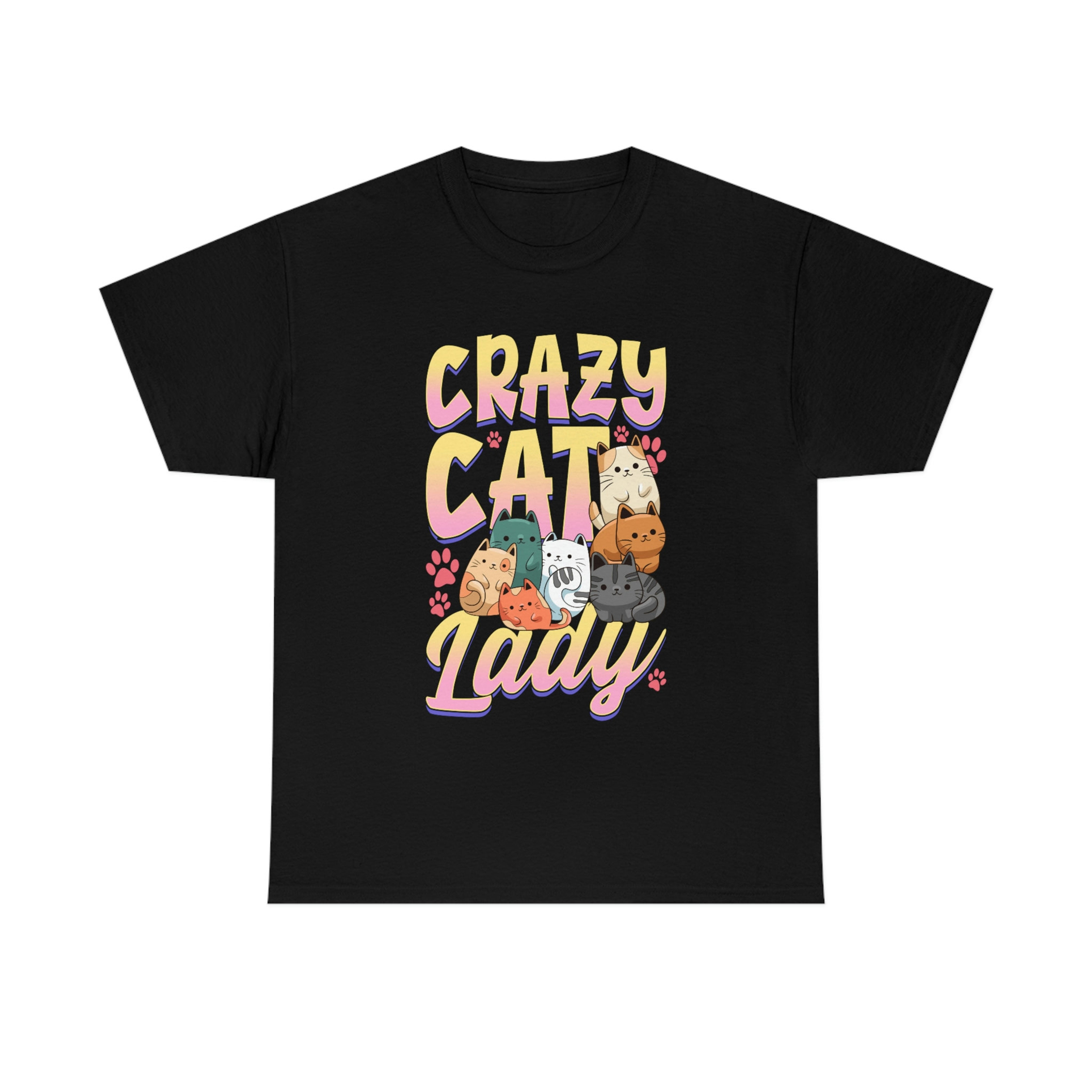 Crazy Cat Lady T-shirt, Funny Cat Lover T-shirt , Cute Cat LOVERS Gift ...