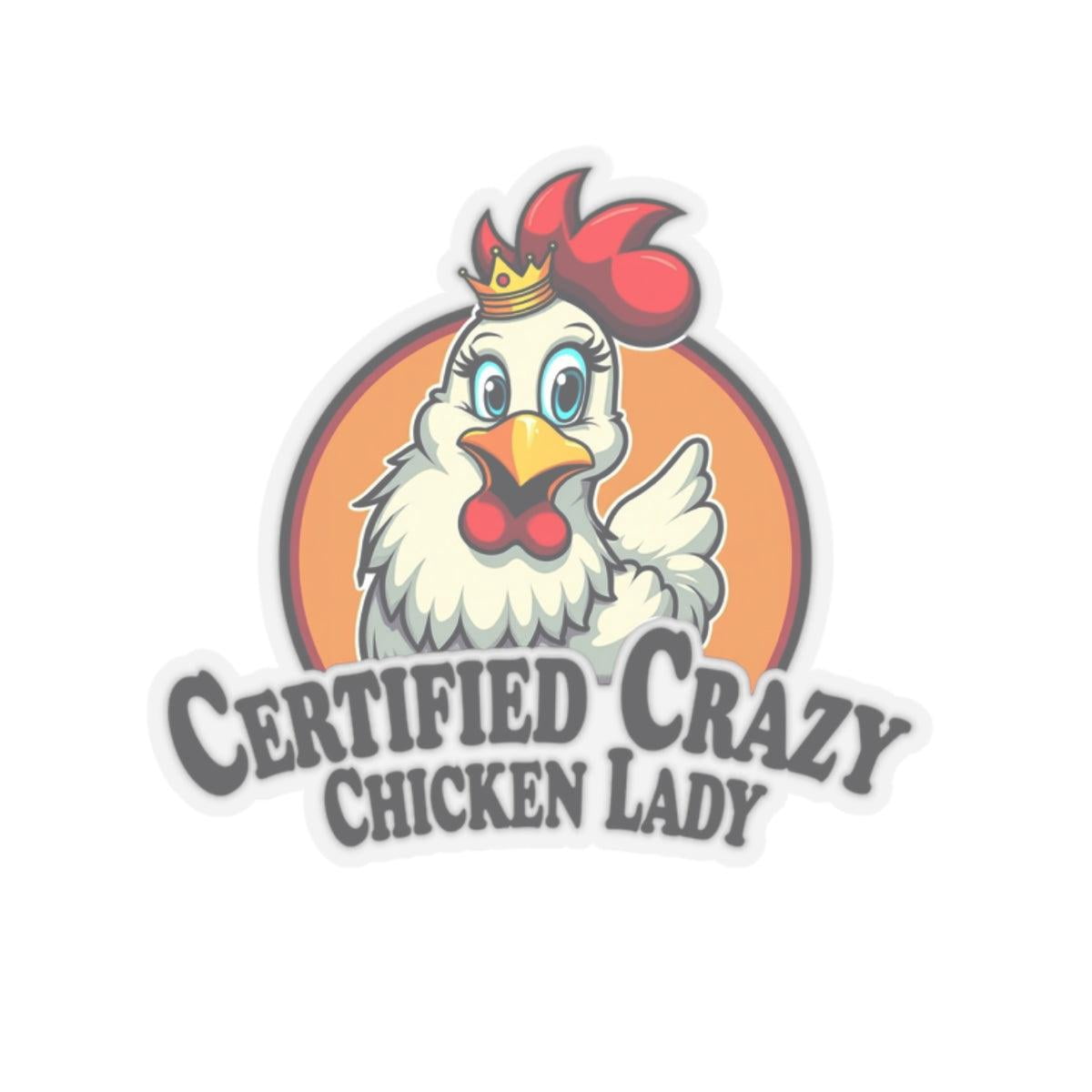 Cartoon Chicken Lady Crown Sticker - Walmart.com