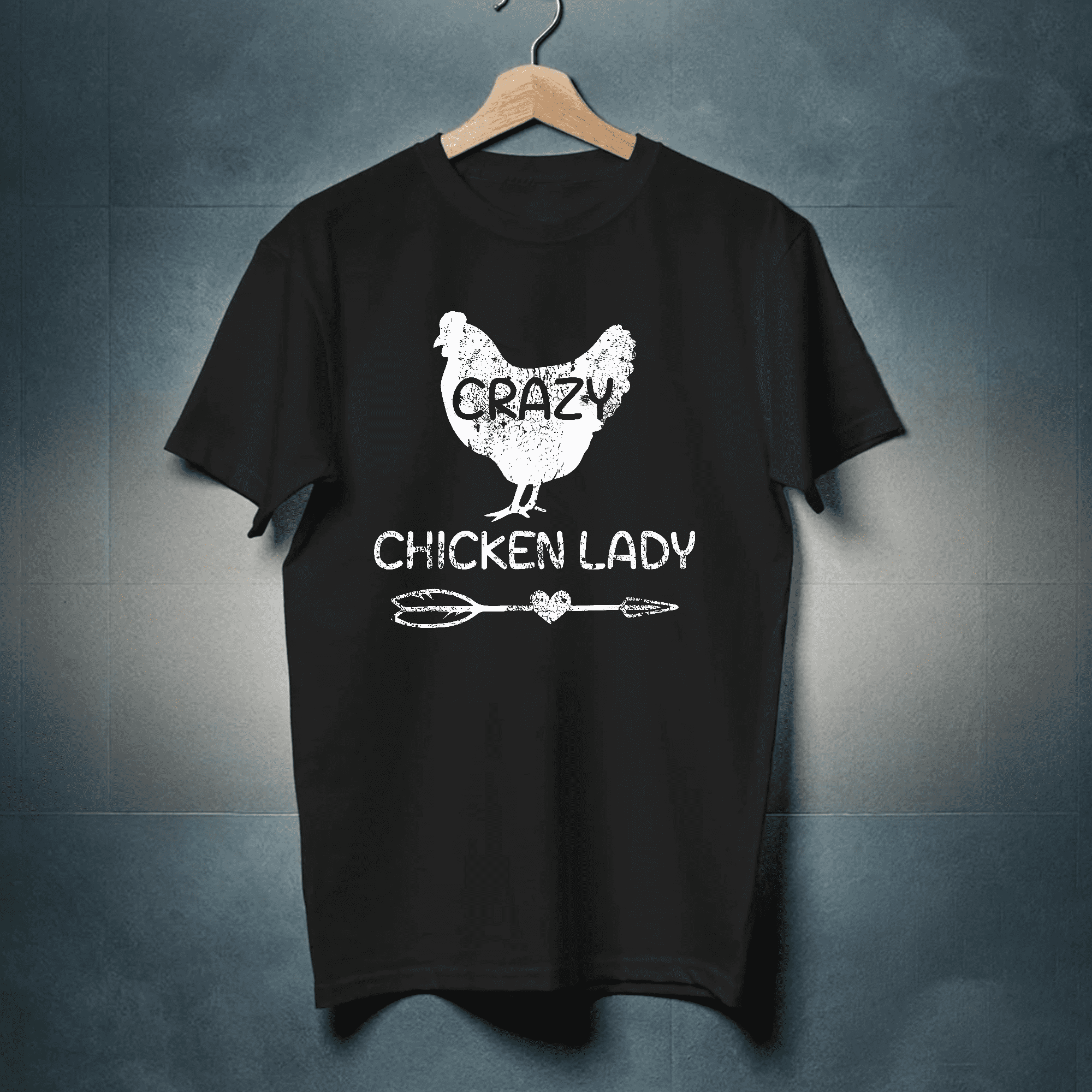 Crazy Chicken Lady Funny Farmer Farming Gift, Poultry, Farm, Animal,T ...