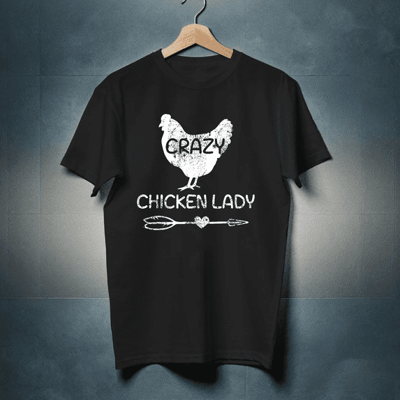 Crazy Chicken Lady Funny Farmer Farming Gift, Poultry, Farm, Animal,T ...