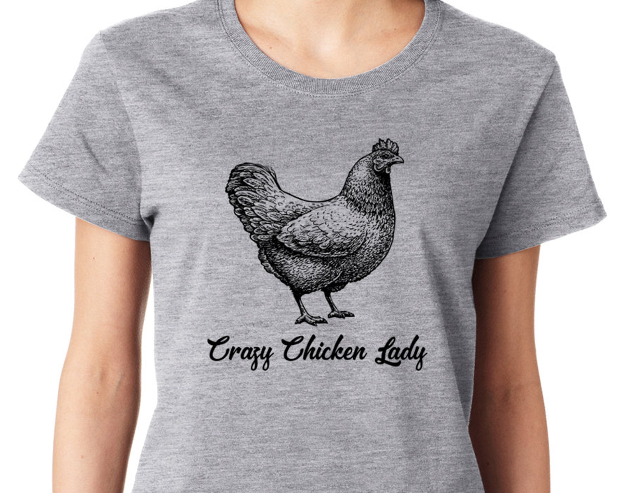 Crazy Chicken Lady TShirt Mothers day Gift Idea Womens Shirt Grandma ...