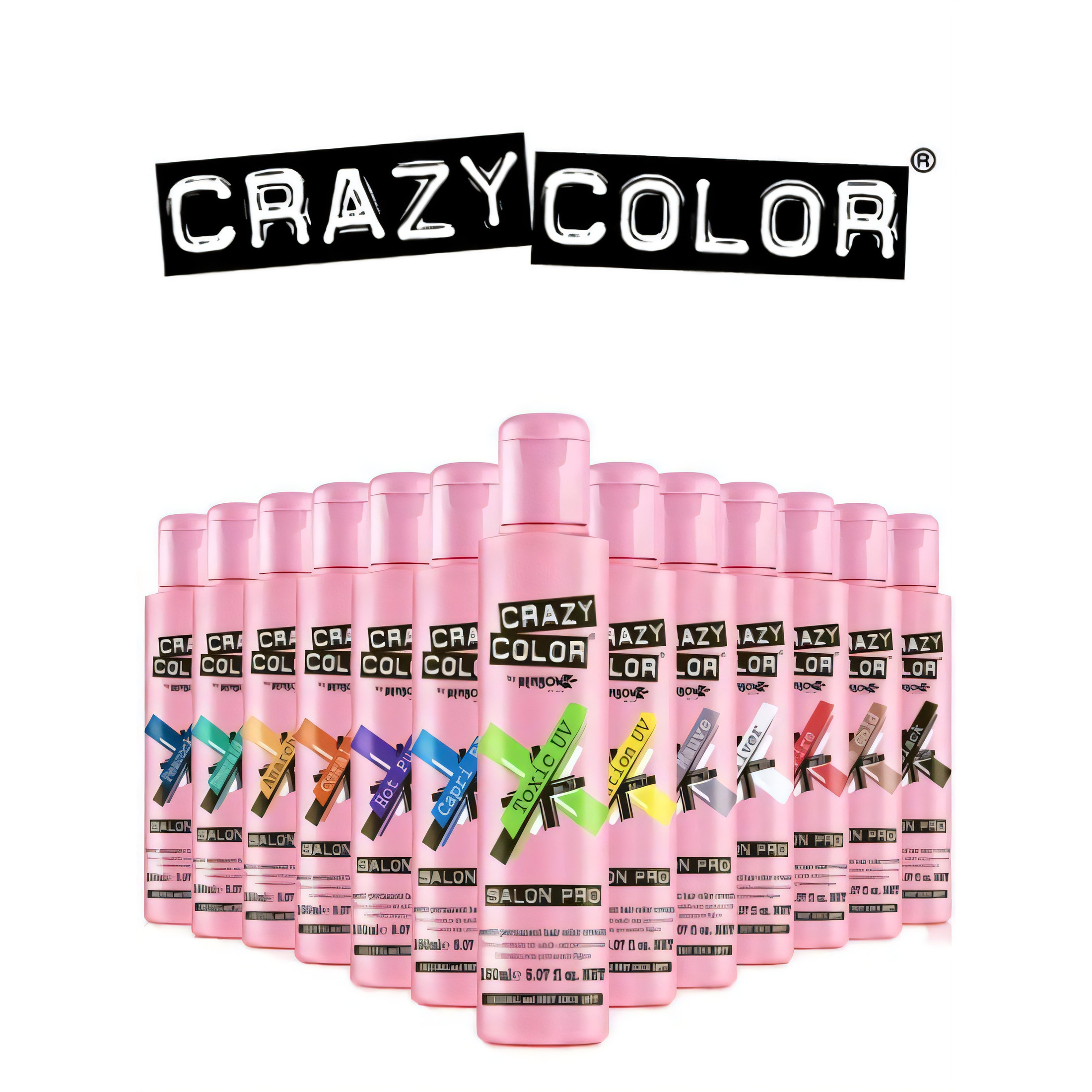 Crazy Color Hair Dye Semi-permanent Hair Color 150ml - Various Colors ...