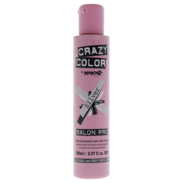 Crazy Color Salon Pro Semi Permanent Hair Color - 027 Silver, 5.07 oz ...