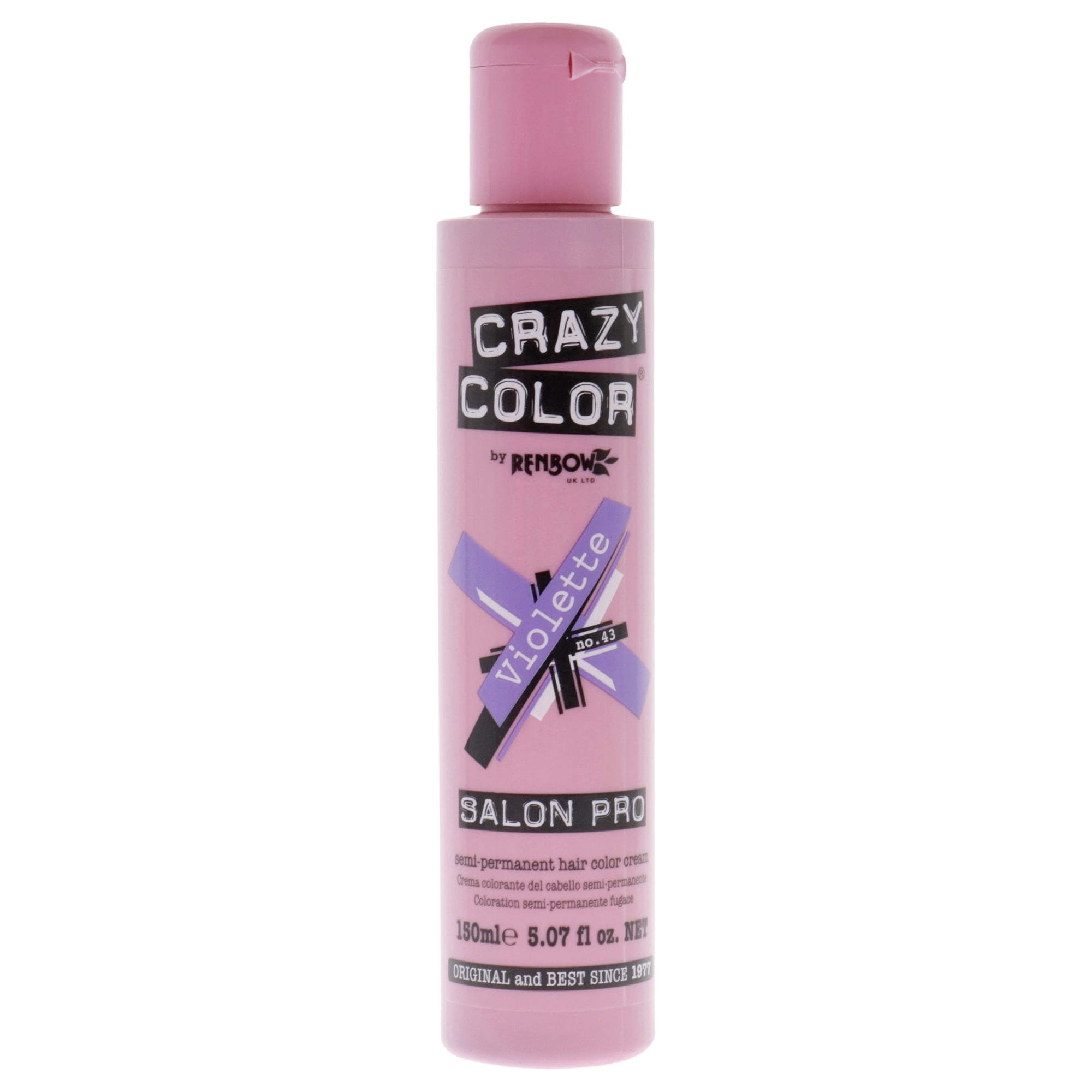 Crazy Color Salon Pro Semi Permanent Hair Color - 43 Violette, 5.07 oz ...