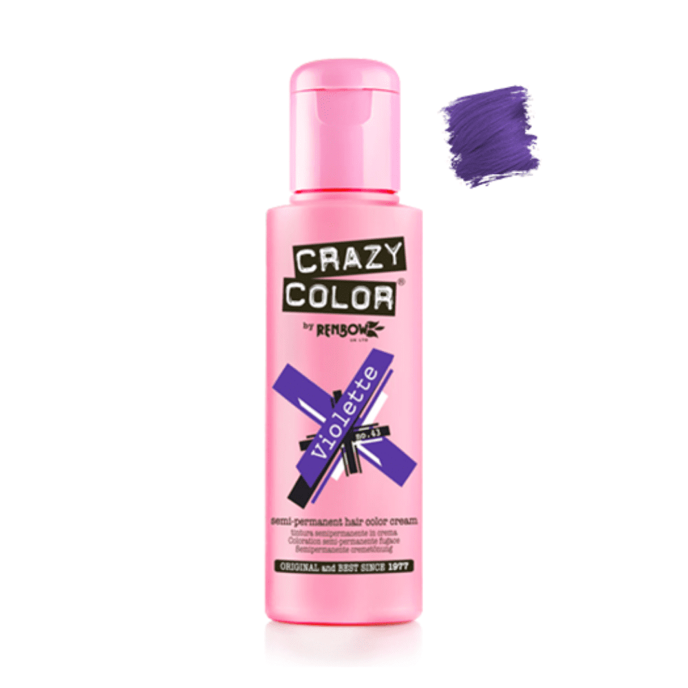Crazy Color Semi Permanent Hair Dye 100ml - Violette - Walmart.com