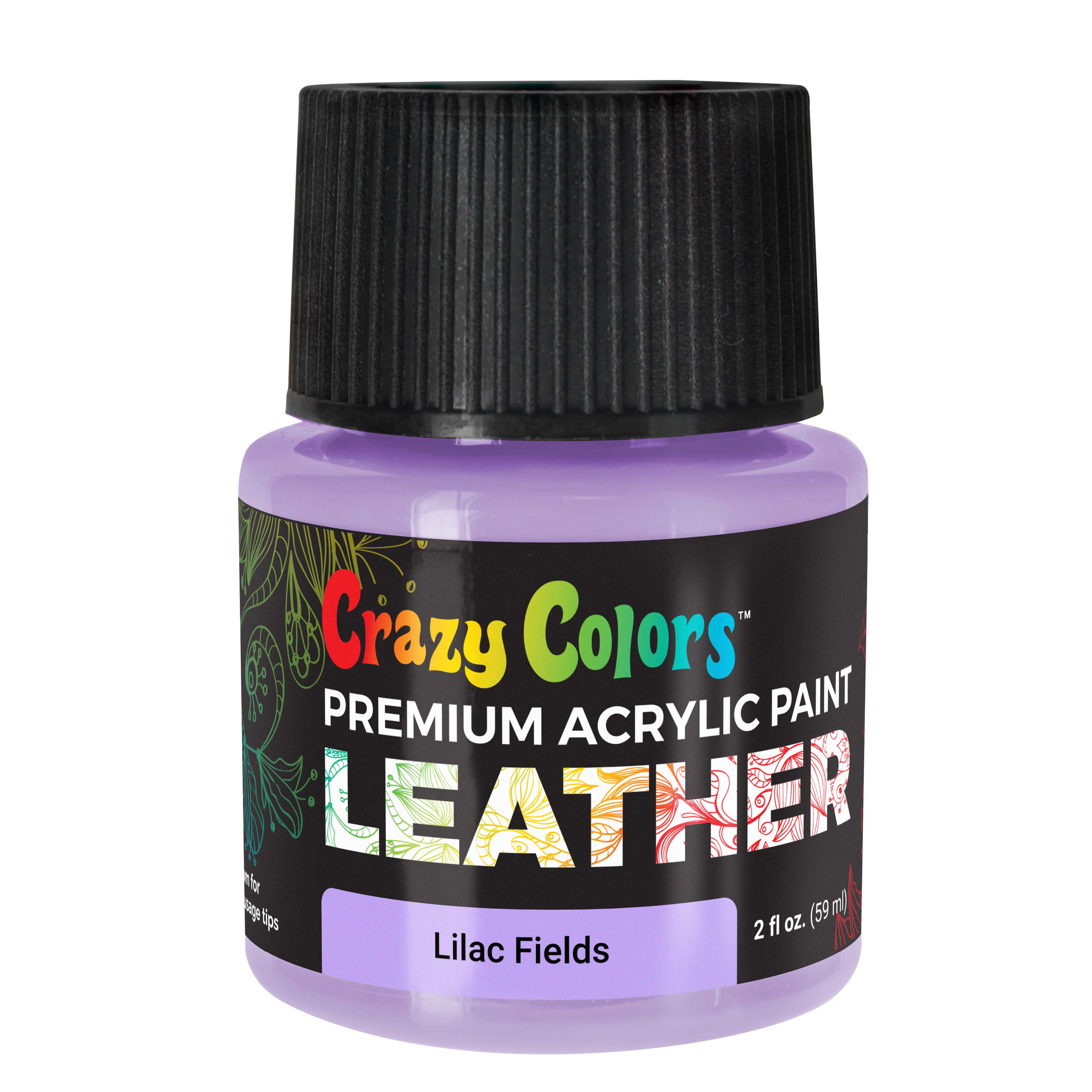 Crazy Colors Lilac Fields Premium Acrylic Leather and Shoe Paint, 2 oz ...