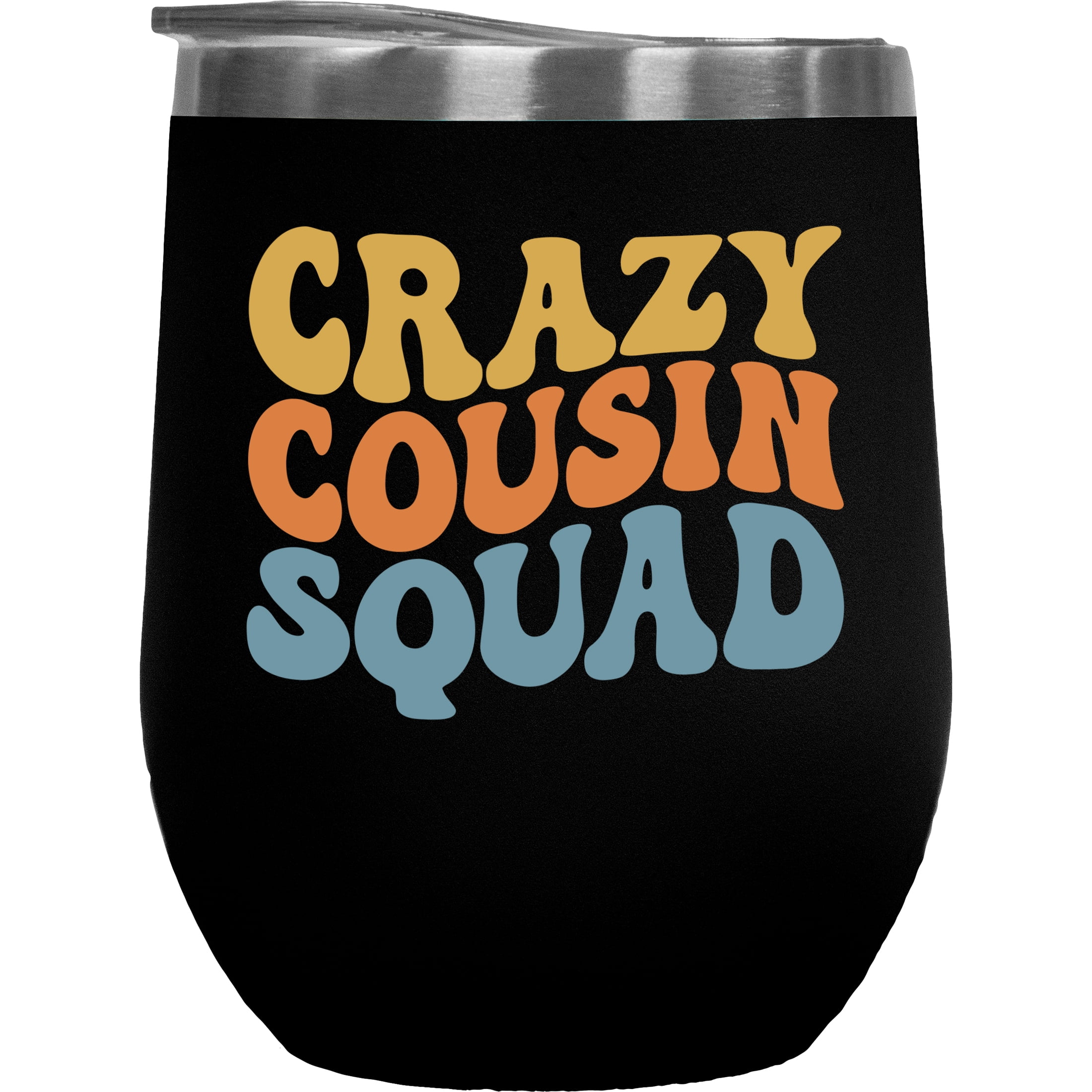 Crazy Cousin Squad, Family or Cousins Themed, Groovy Retro Wavy Text ...