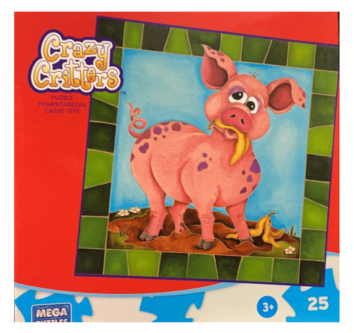 Crazy Critters Silly Pig 25 Piece Mega Puzzle - Walmart.com