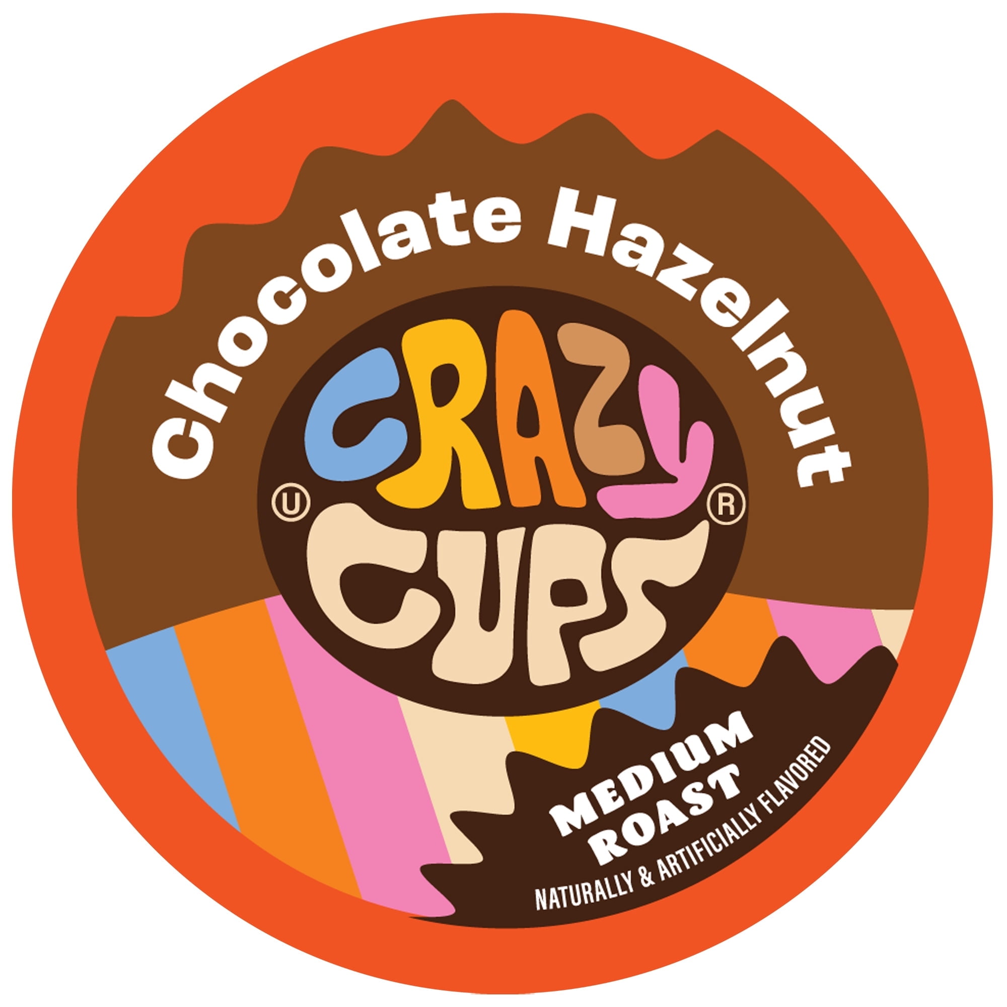 Crazy Cups Chocolate Hazelnut Coffee Pods, Medium Roast, 22 count, For ...