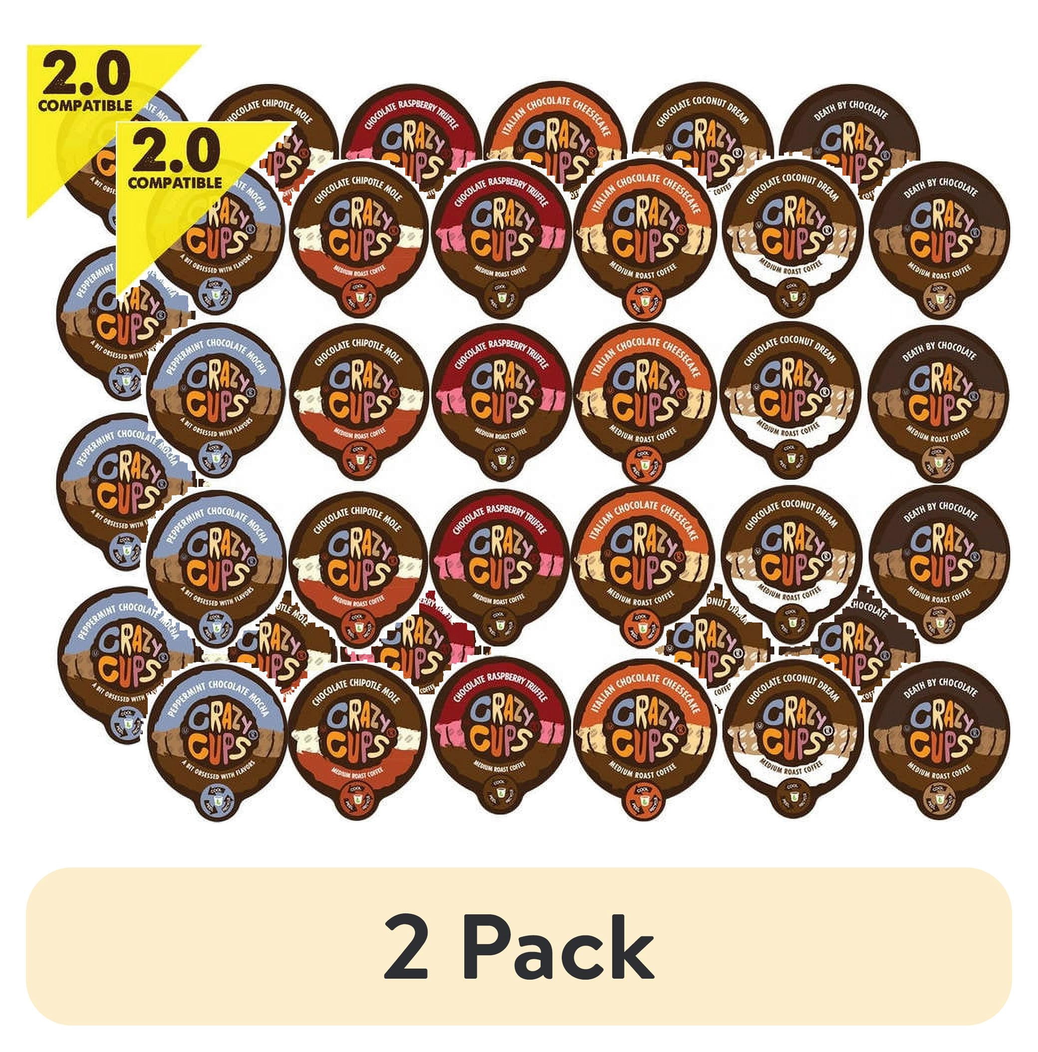 (2 pack) Crazy Cups Chocolate Lovers' Flavored Coffee Variety Single ...